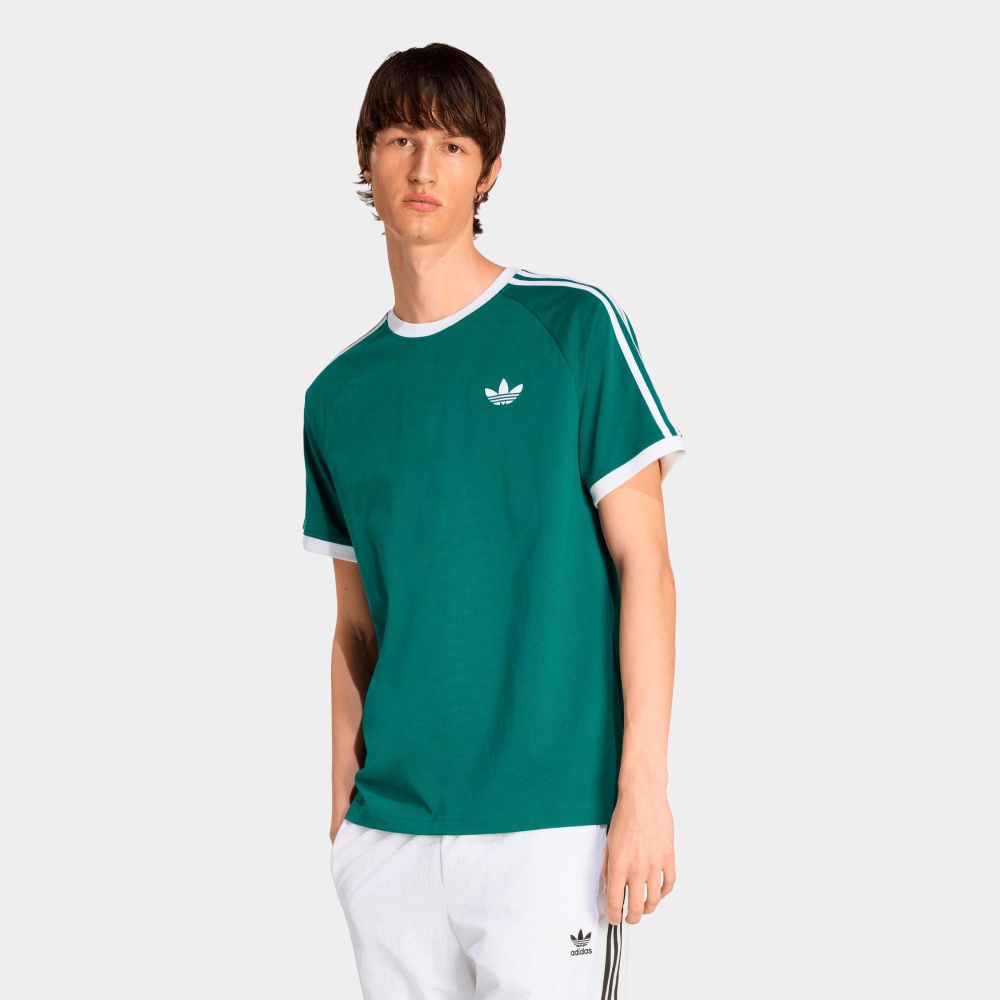 Click here for adidas Mens Originals Cali T-Shirt in coll grn/wht... prices