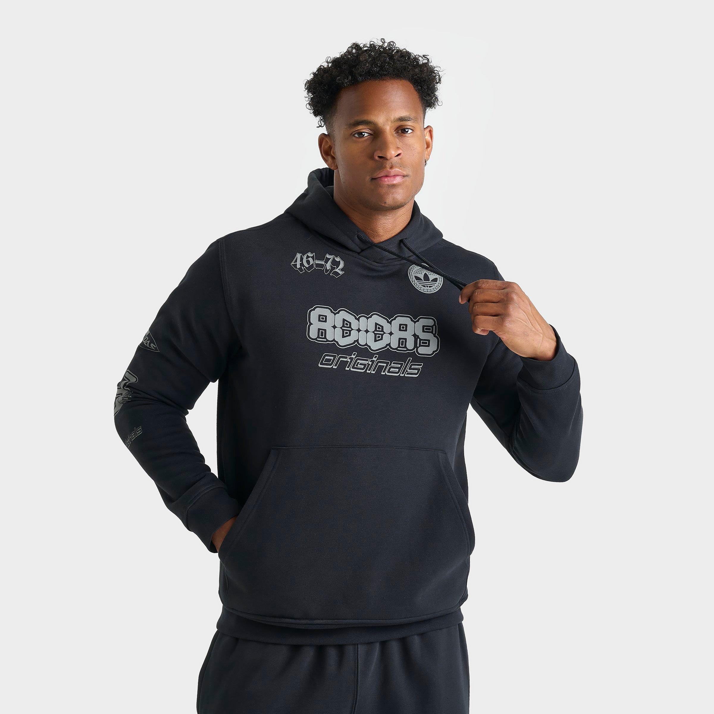 Click here for adidas Mens Originals Cyber Print Hoodie in Black... prices