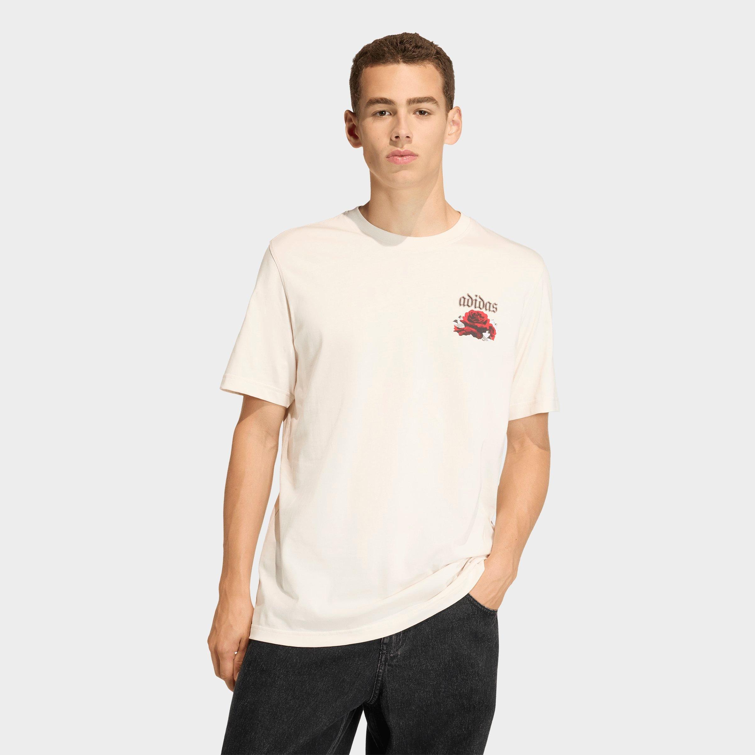 Click here for adidas Mens Roses T-Shirt in Wonder White Size: XL prices
