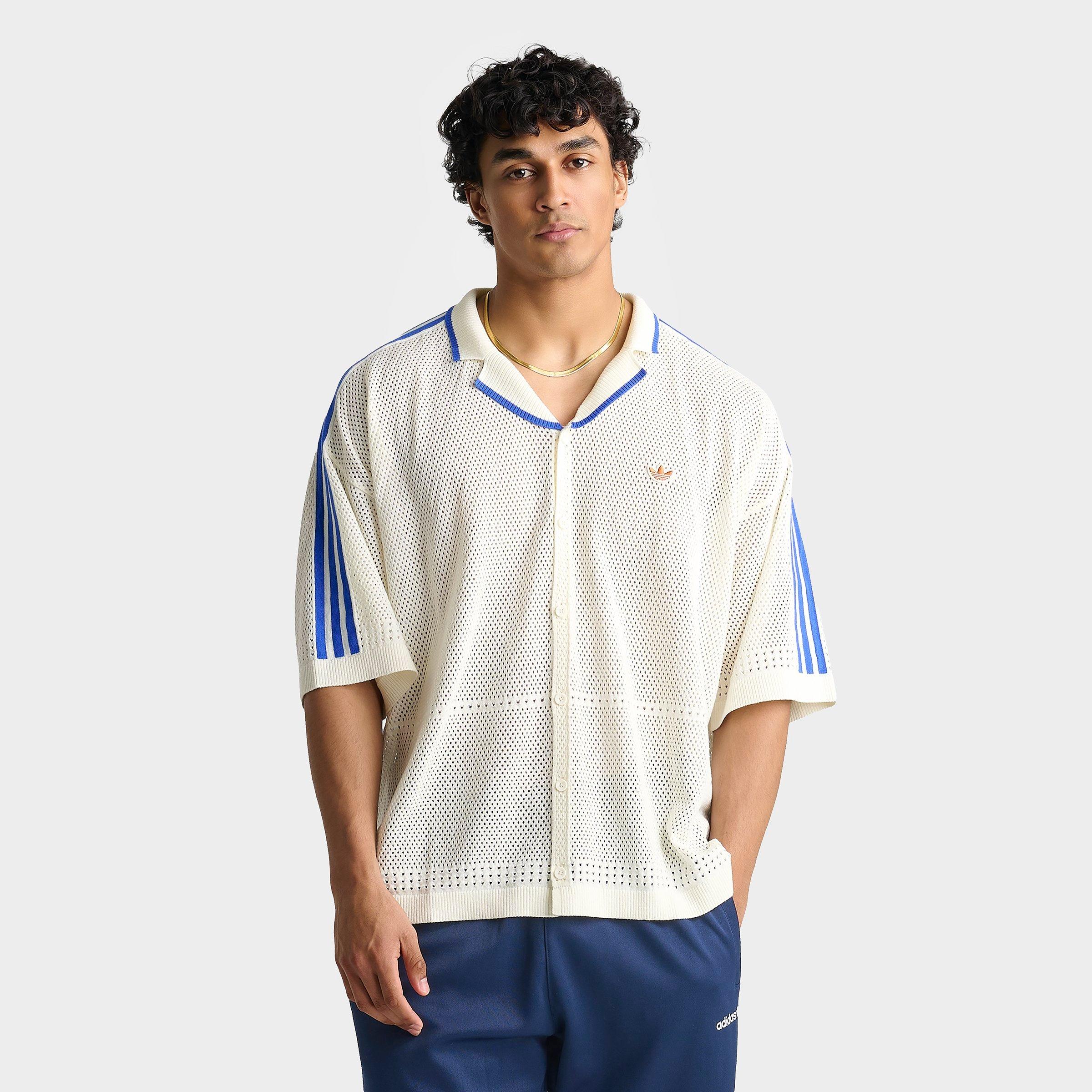 Click here for adidas Mens Originals Knitted Resort Shirt in Off... prices