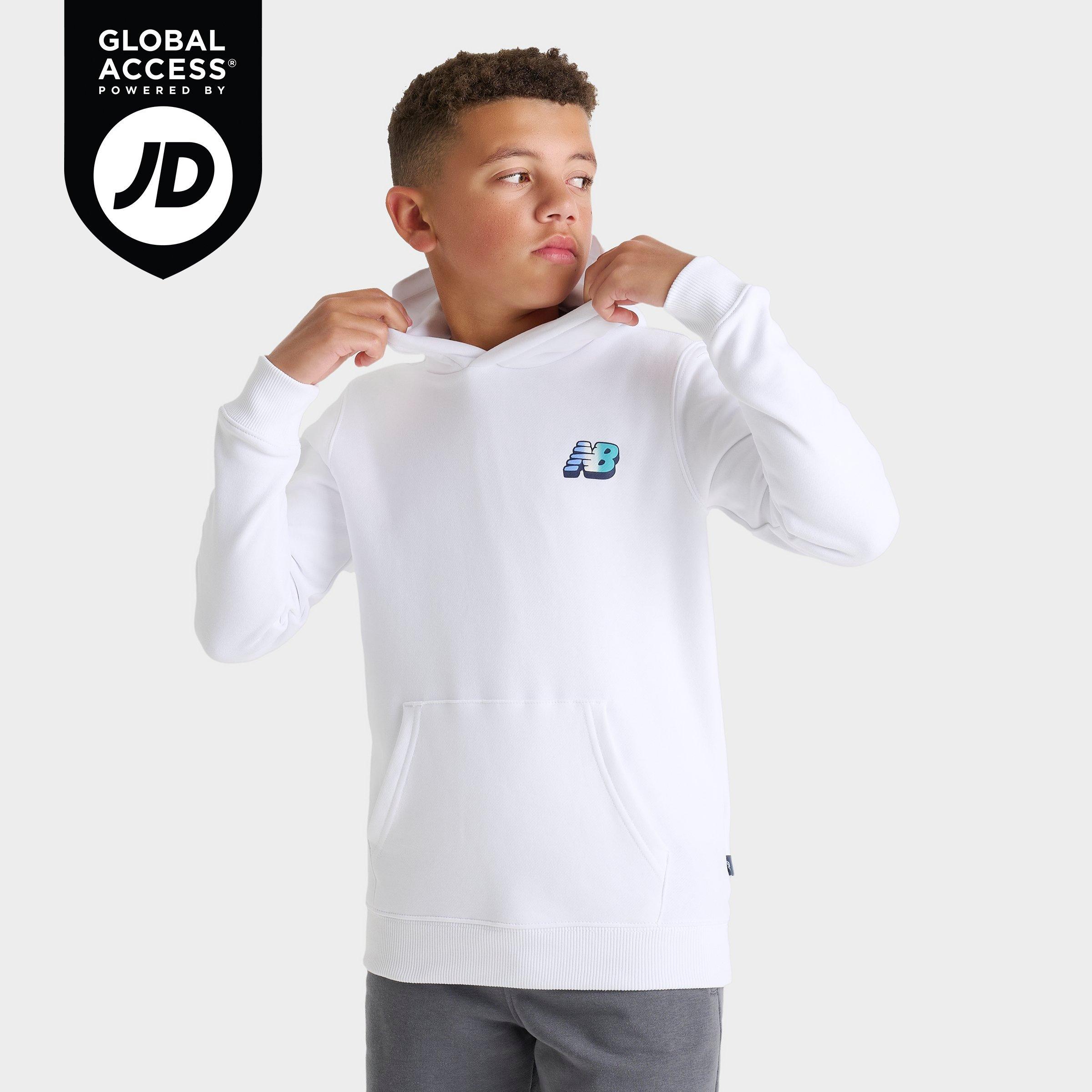 Click here for New Balance Big Kids Flying NB Bubble Fleece Pullo... prices