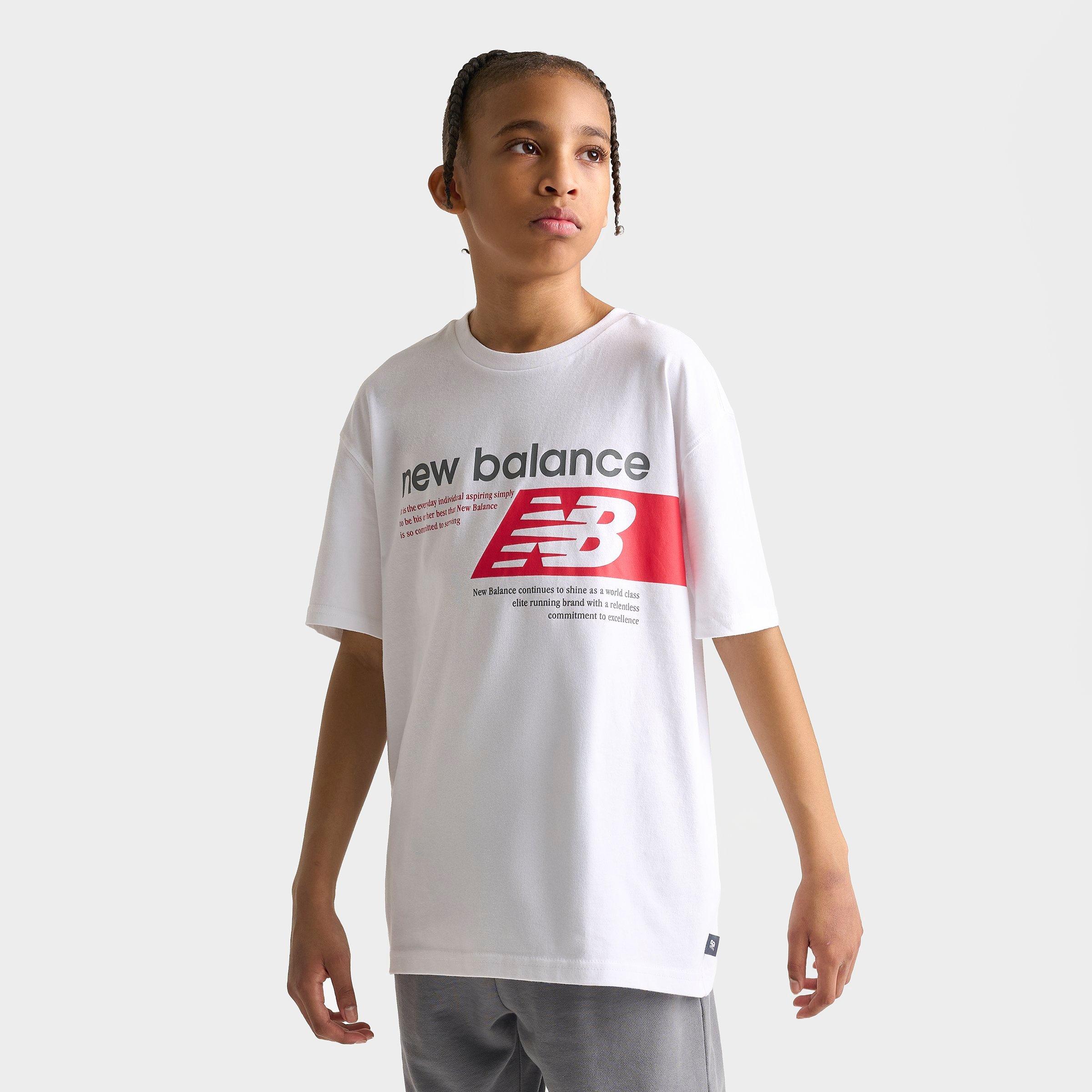 Click here for New Balance Big Kids Players T-Shirt in Bright Whi... prices