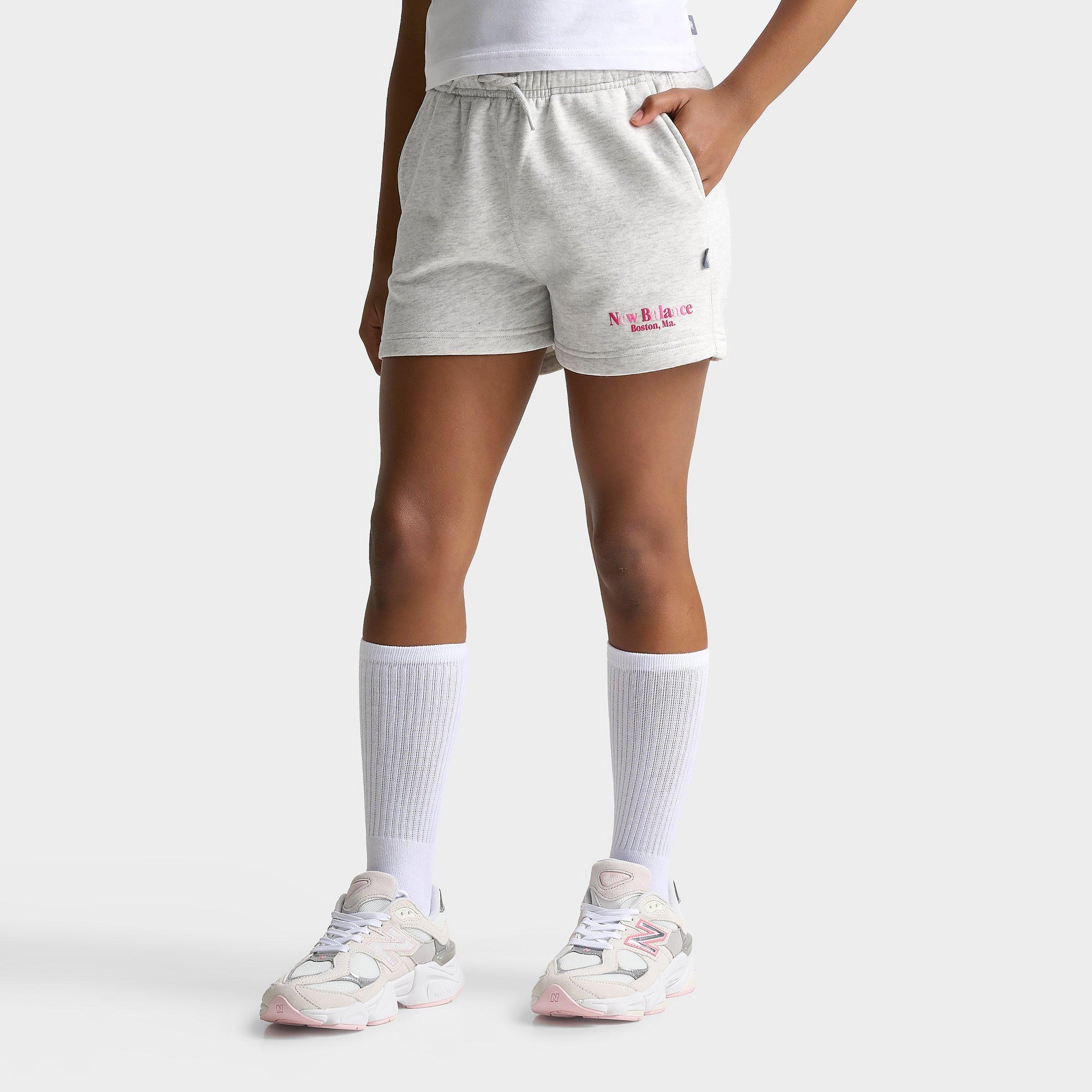 Click here for New Balance Girls Big Kids Tricolor Fleece Shorts... prices