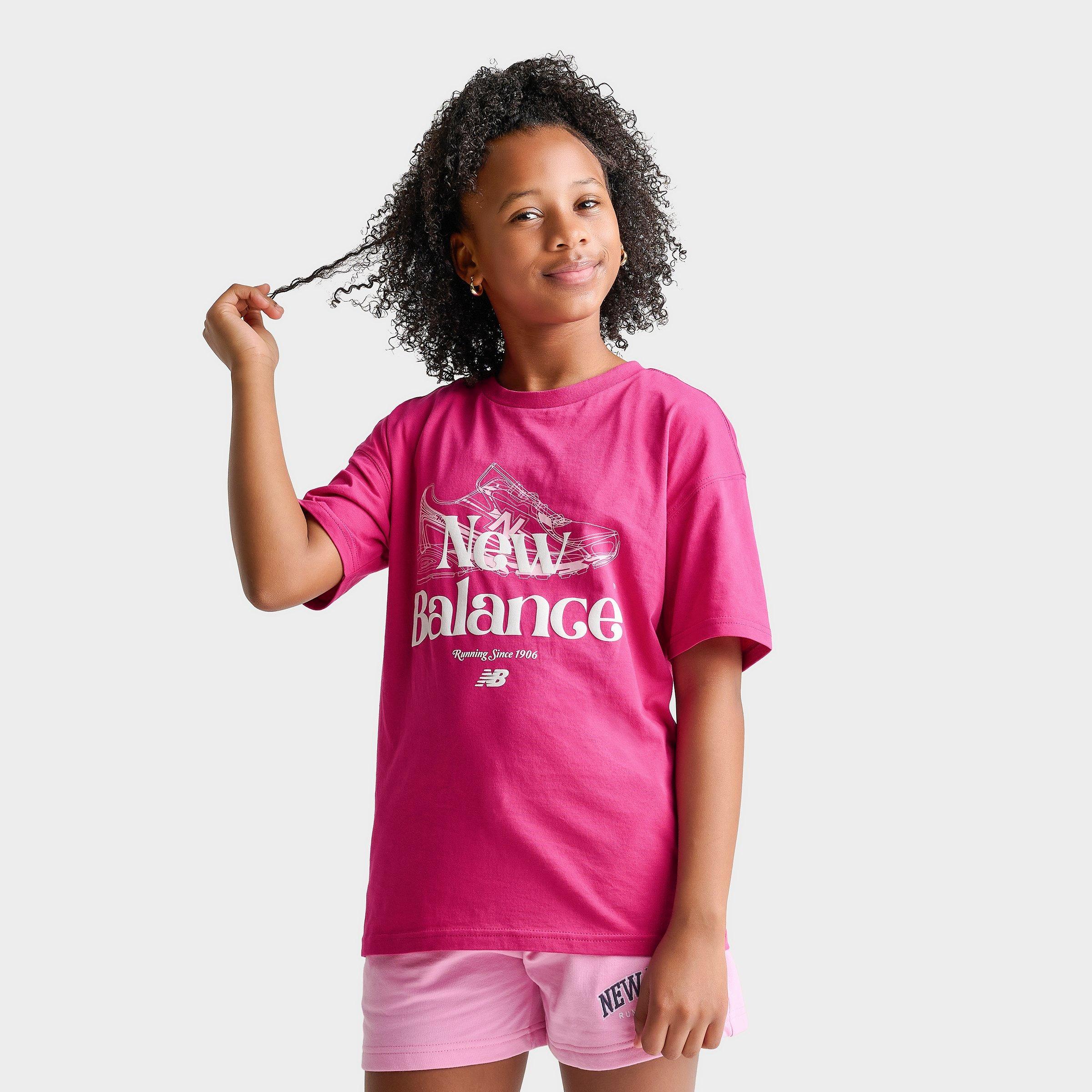 Click here for New Balance Girls Big Kids 740 Oversized T-Shirt i... prices