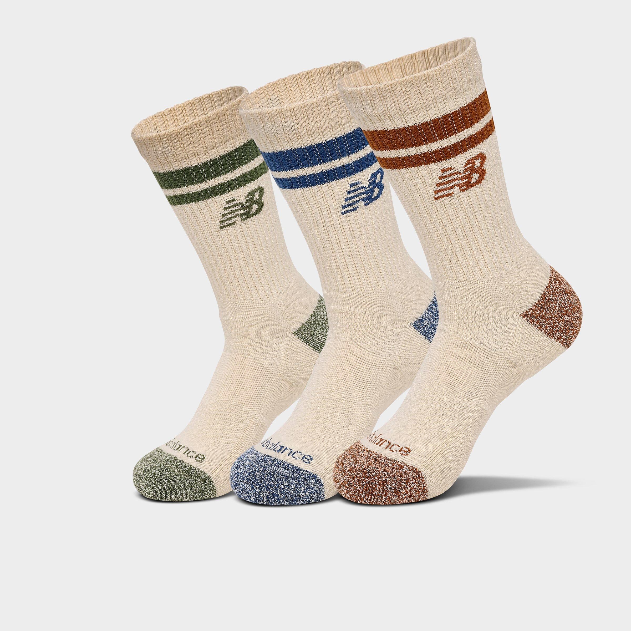 Click here for New Balance Active Lifestyle Striped Crew Socks (3... prices