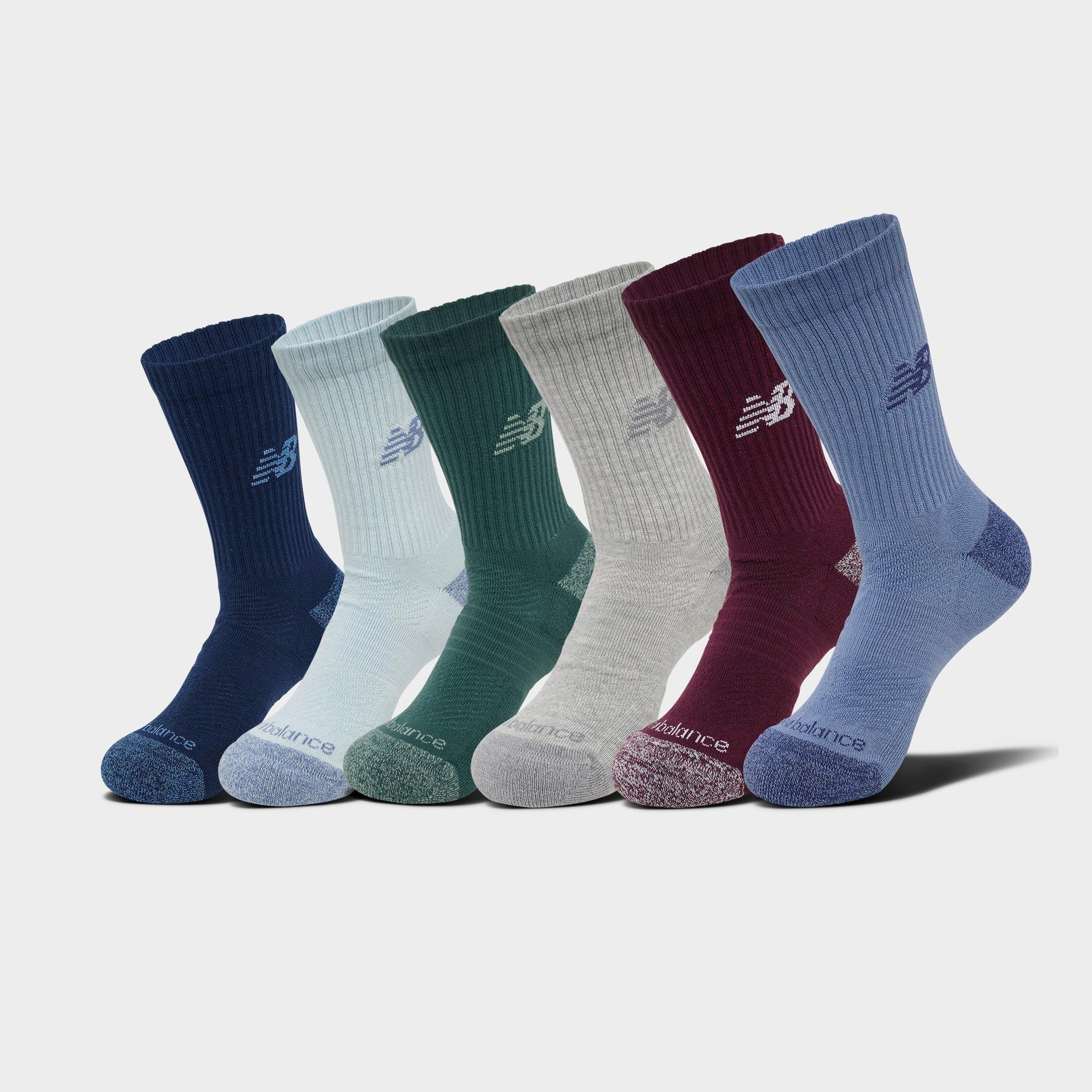 Click here for New Balance Active Crew Socks (6-Pack) in Faded Pl... prices