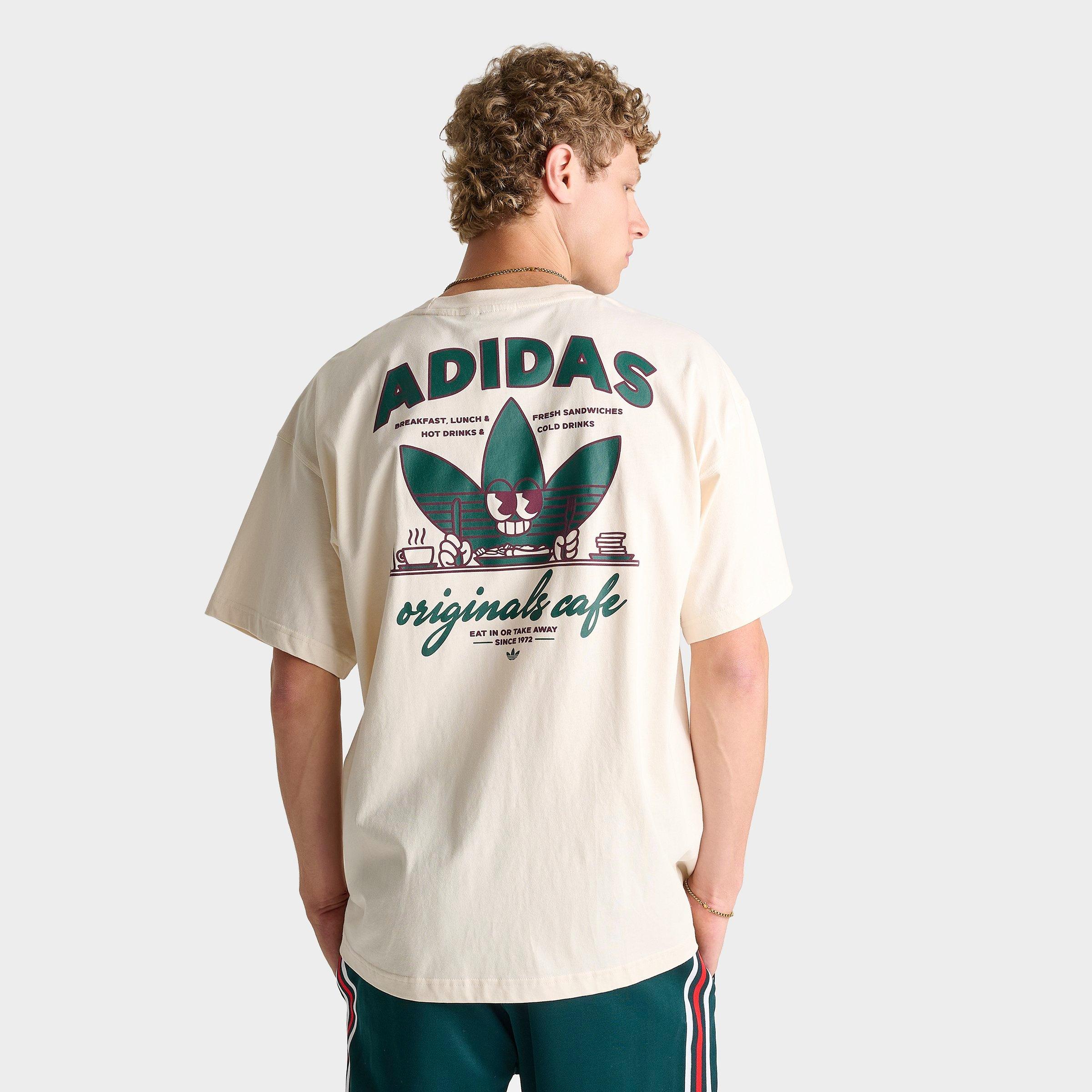 Click here for adidas Mens Originals Cafe Graphic T-Shirt in Wond... prices