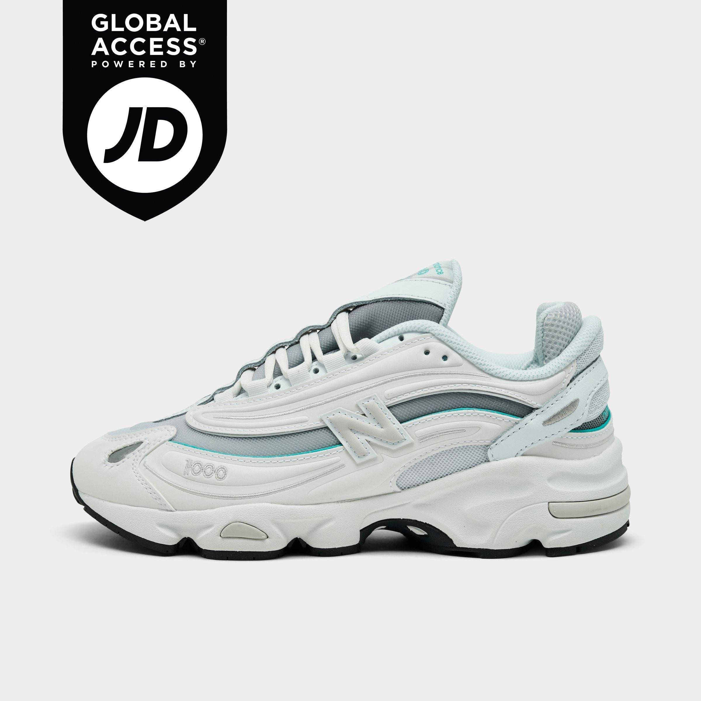 Click here for New Balance Womens 1000 Casual Shoes in White/Turq... prices