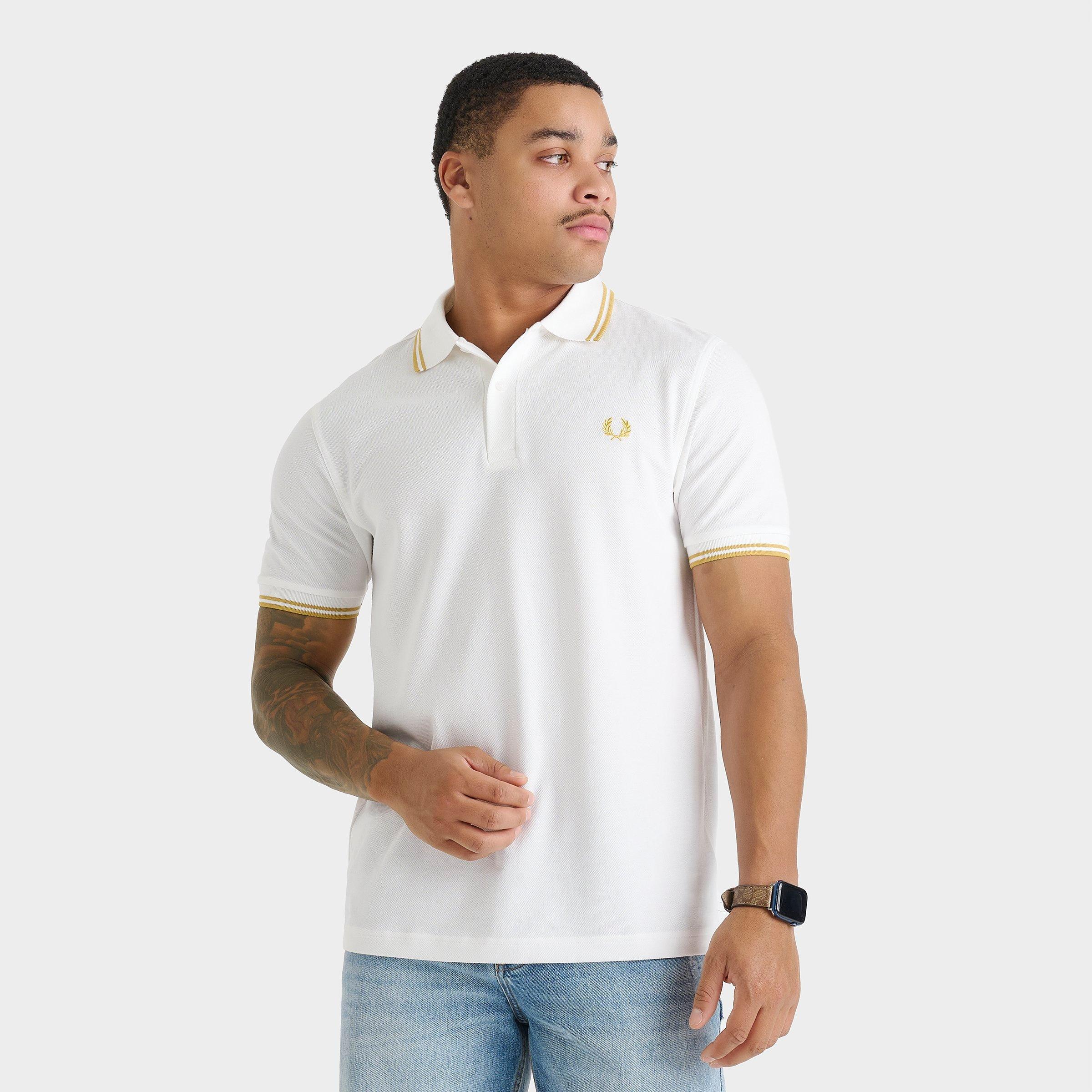 Click here for Fred Perry Mens Twin Tip Polo Shirt in Snow White/... prices