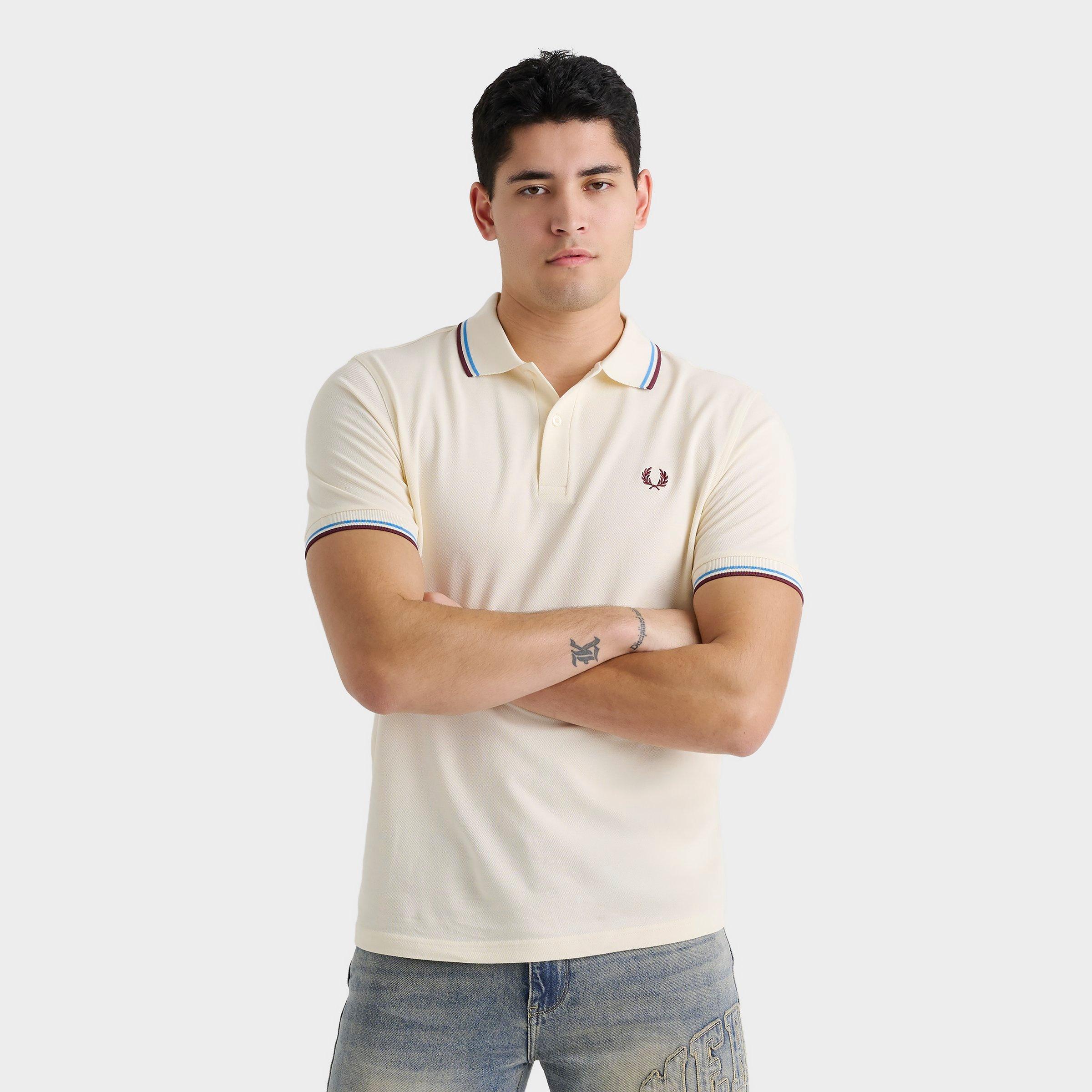 Click here for Fred Perry Mens Twin Tip Polo Shirt in Ecru/Court... prices
