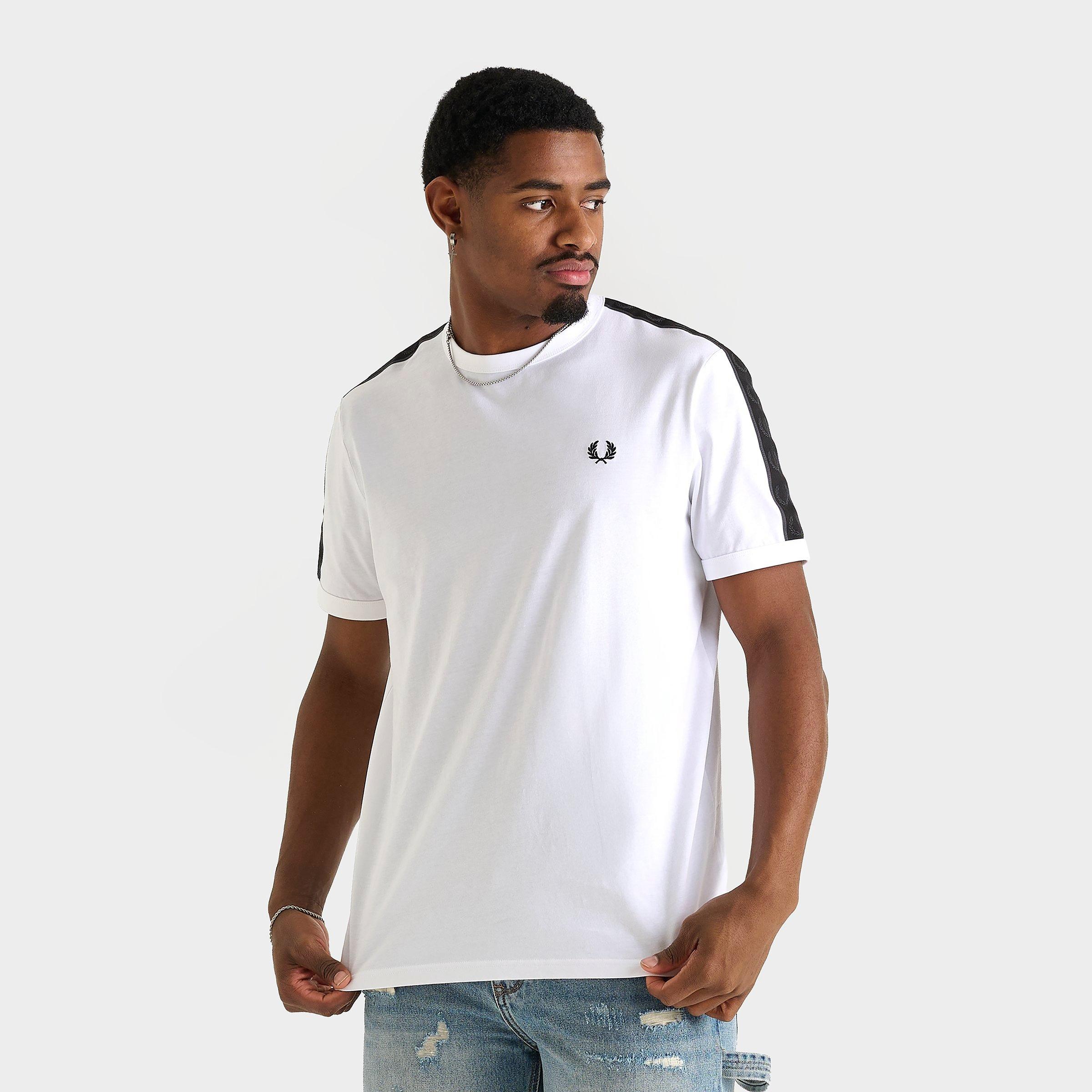 Click here for Fred Perry Mens Contrast Tape Ringer T-Shirt in Wh... prices