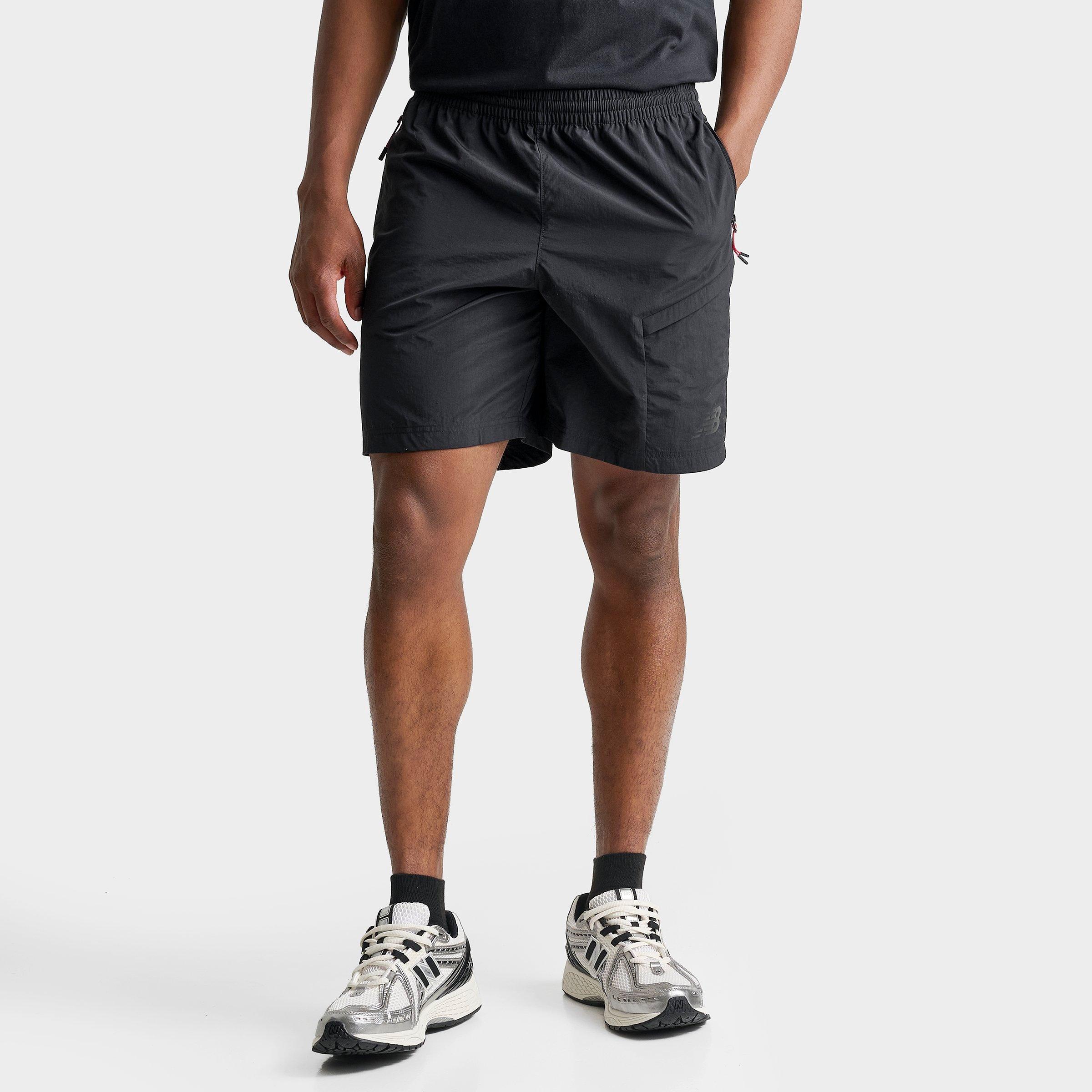 Click here for New Balance Mens Vision Woven Shorts in Black/Red... prices