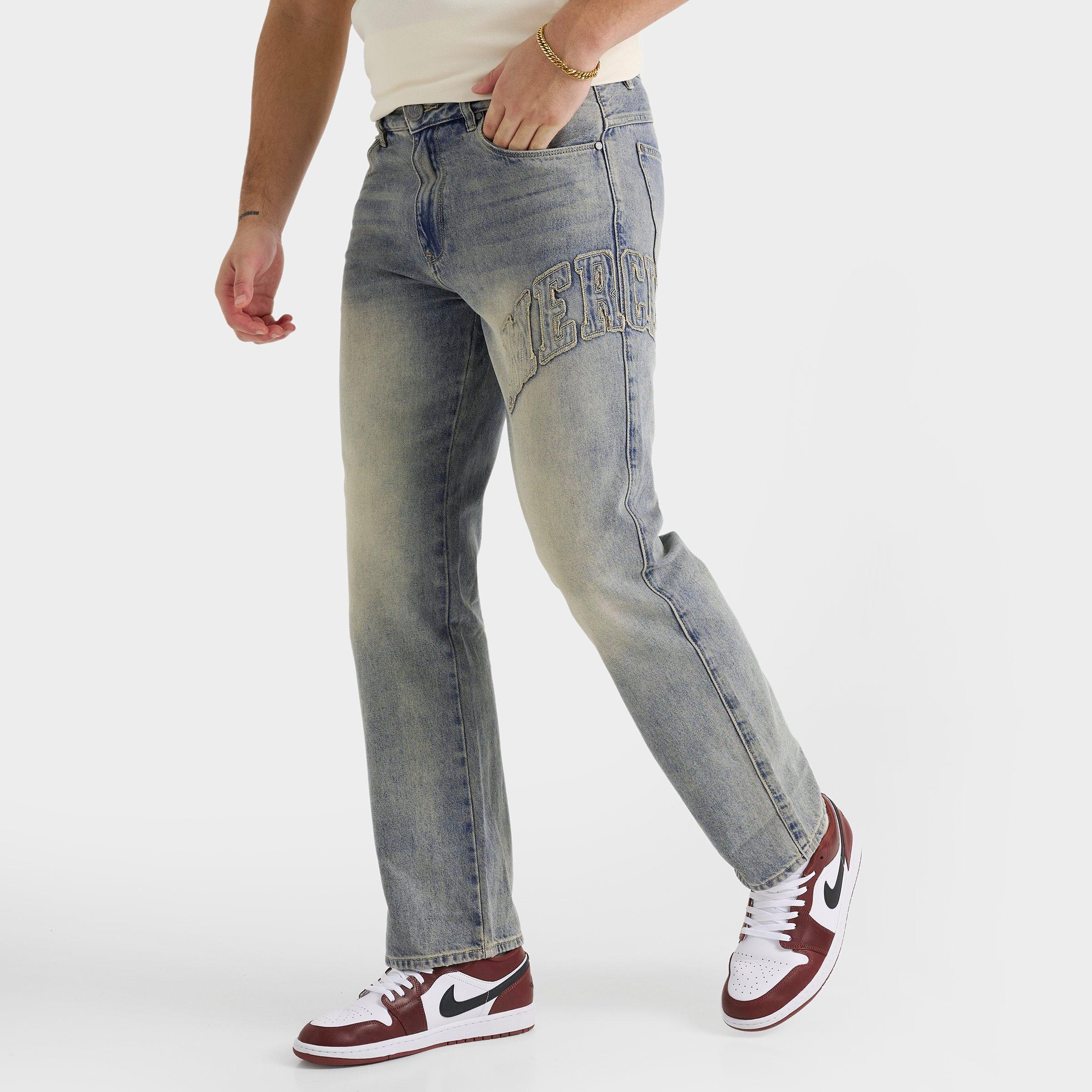 Click here for MERCIER Mens Speedway Relaxed Denim Jeans in Indig... prices