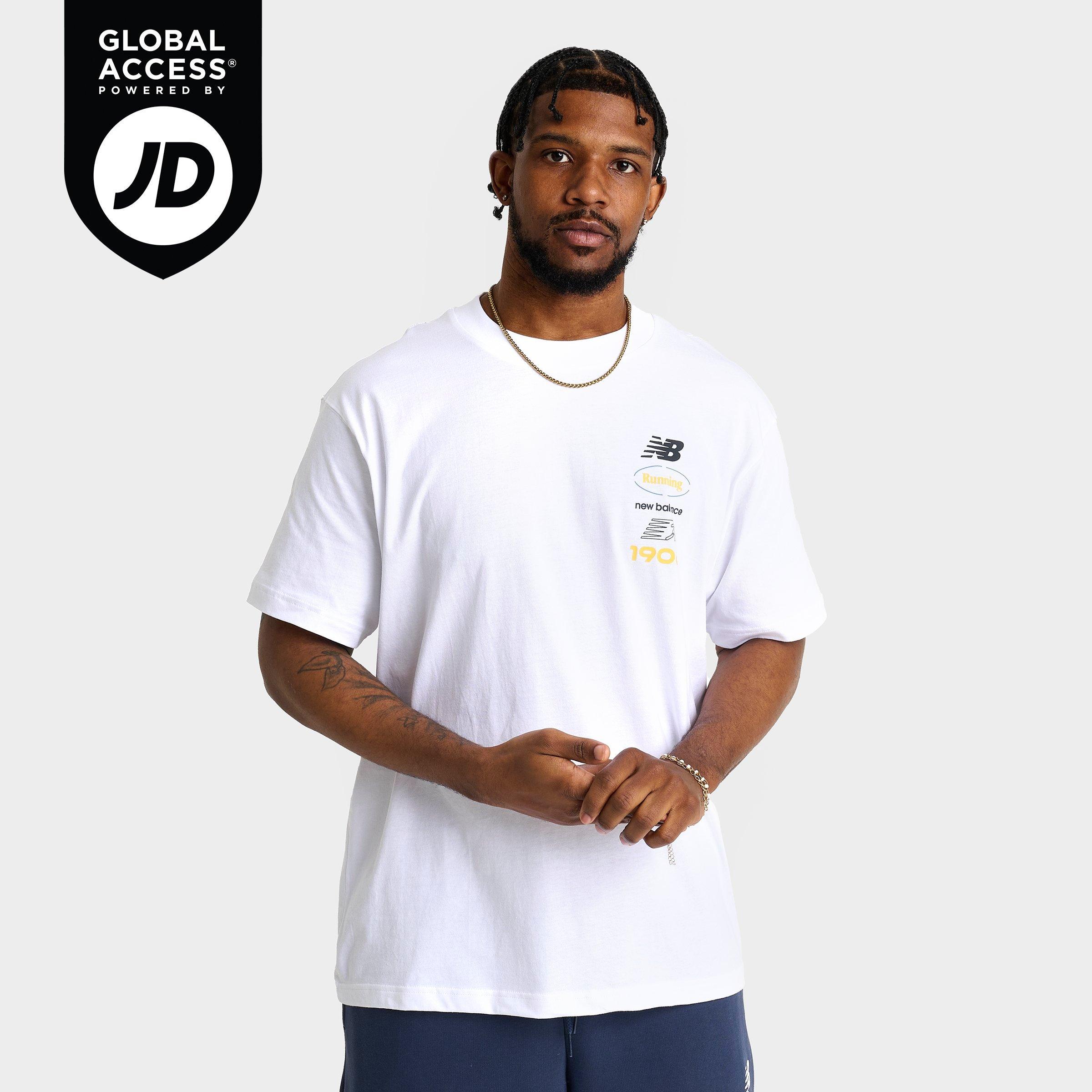 Click here for New Balance Mens Rotation T-Shirt in White Size: X... prices