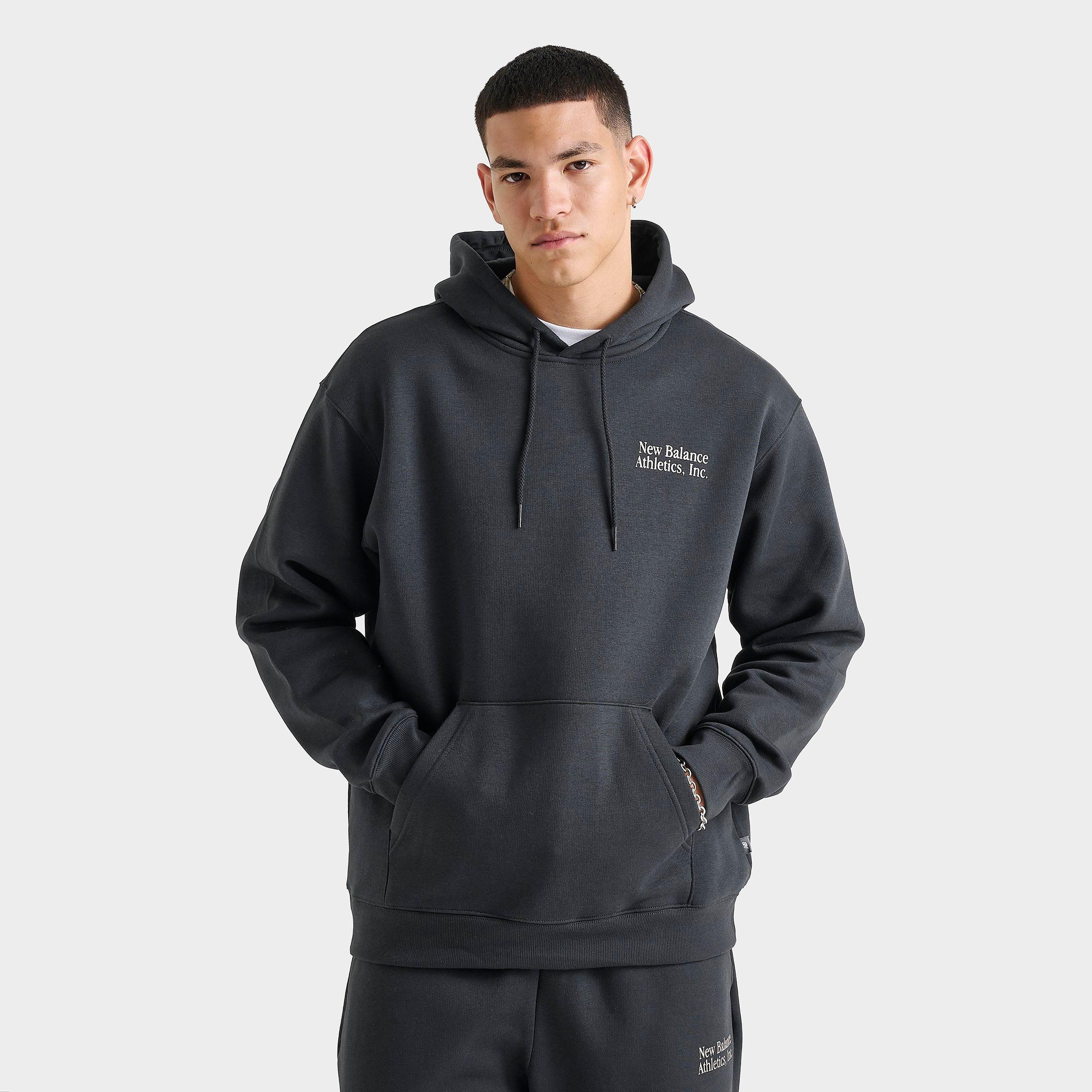 Click here for New Balance Mens Copper Fleece Hoodie in Black Siz... prices