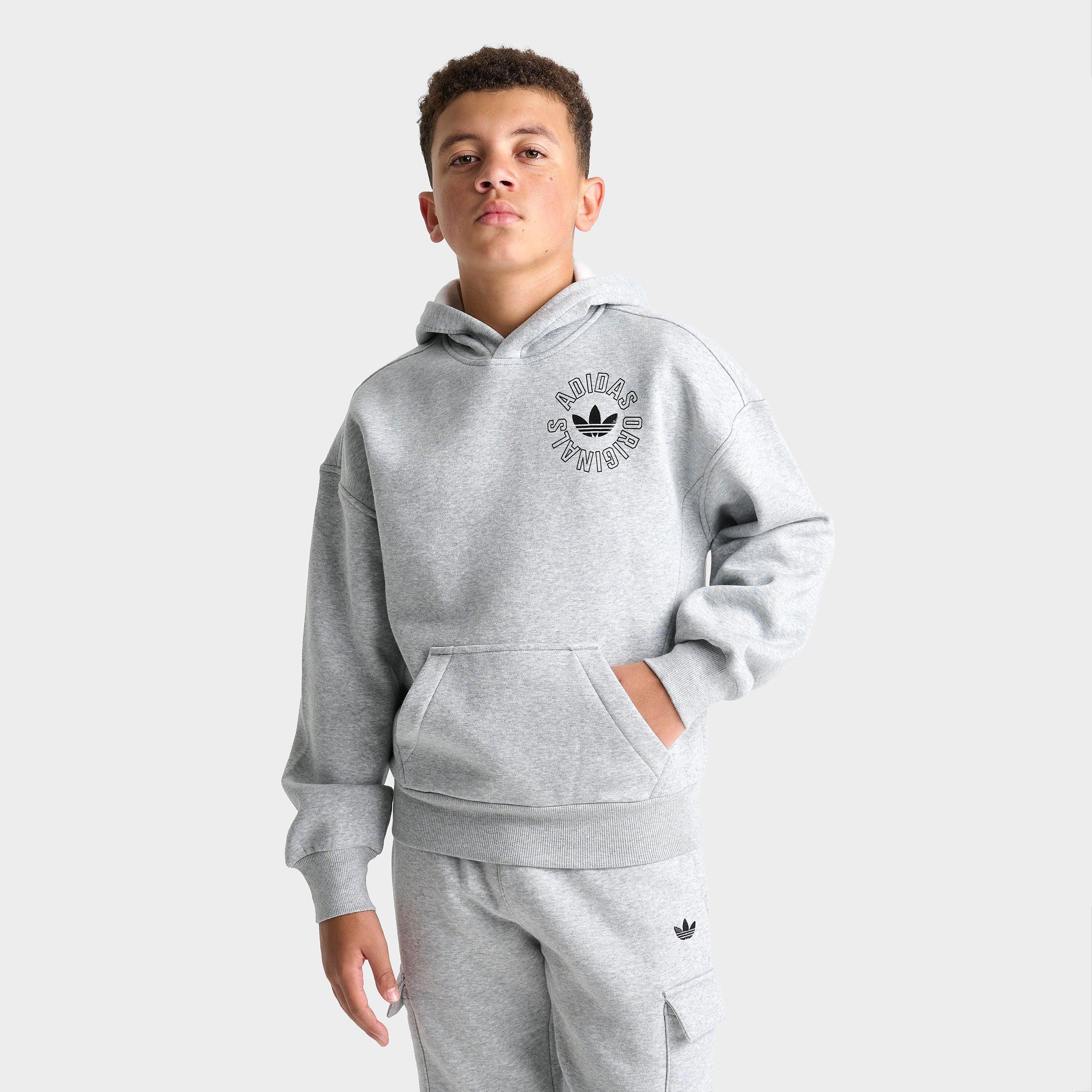 Click here for adidas Big Kids Originals Emblem Ring Hoodie in Me... prices