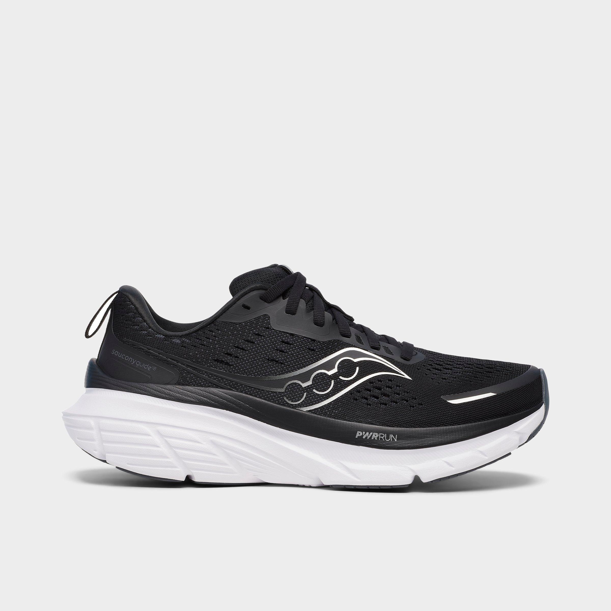 Click here for Saucony Womens Guide 18 Running Shoes in Black/Whi... prices