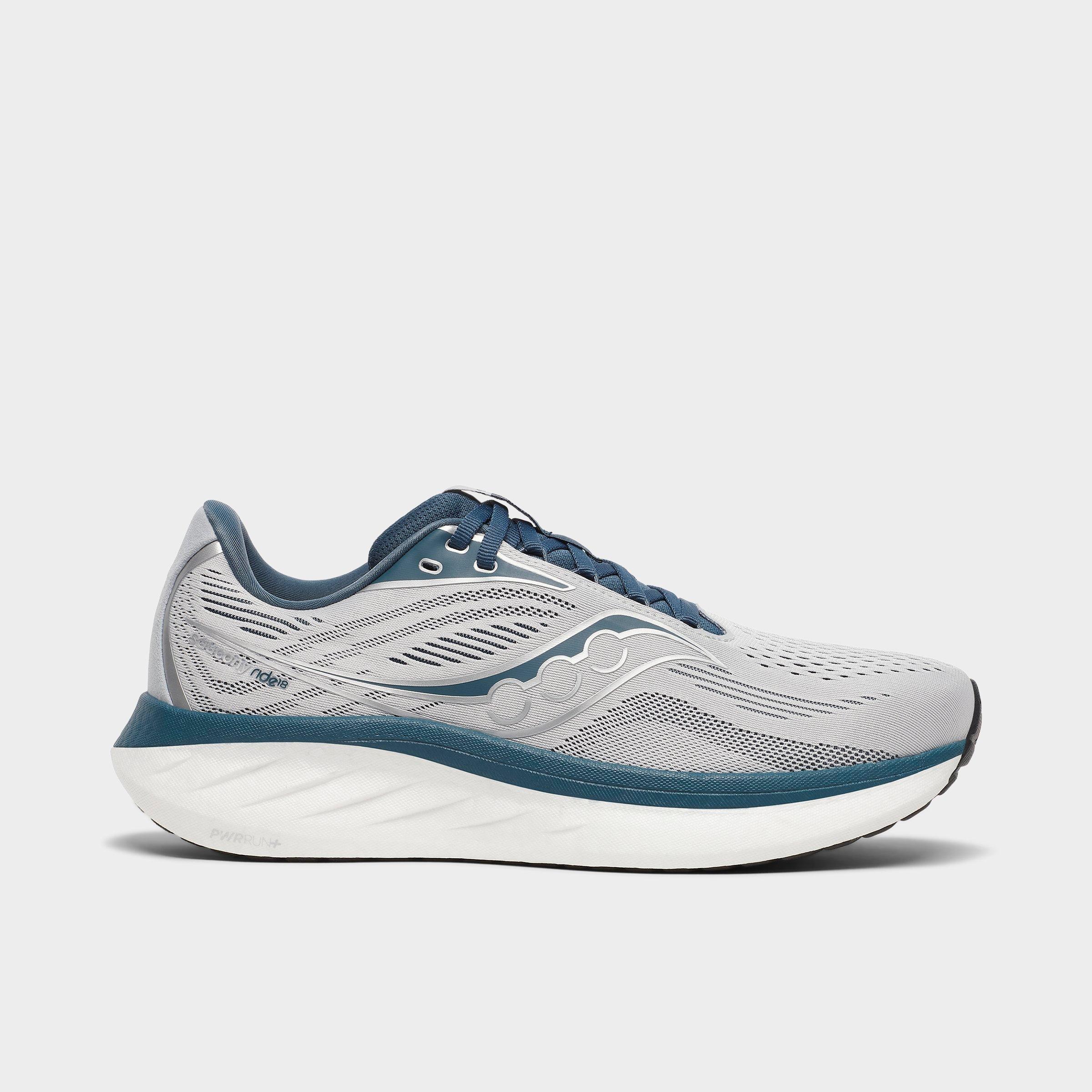 Click here for Saucony Mens Ride 18 Running Shoes in Cloud/Dusk S... prices