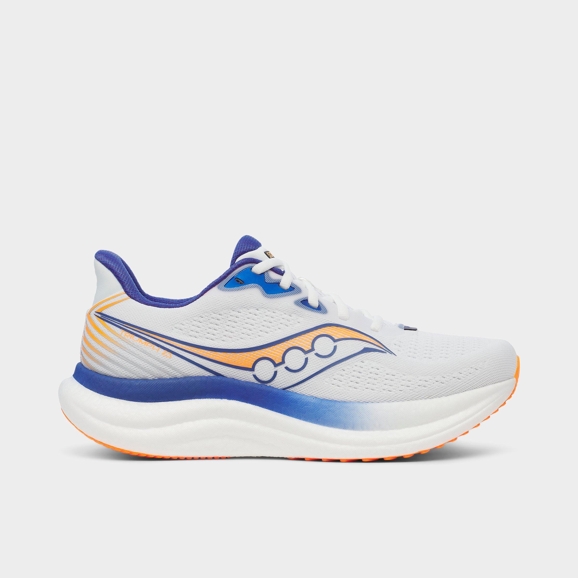Click here for Saucony Mens Triumph 23 Running Shoes in White/Azu... prices