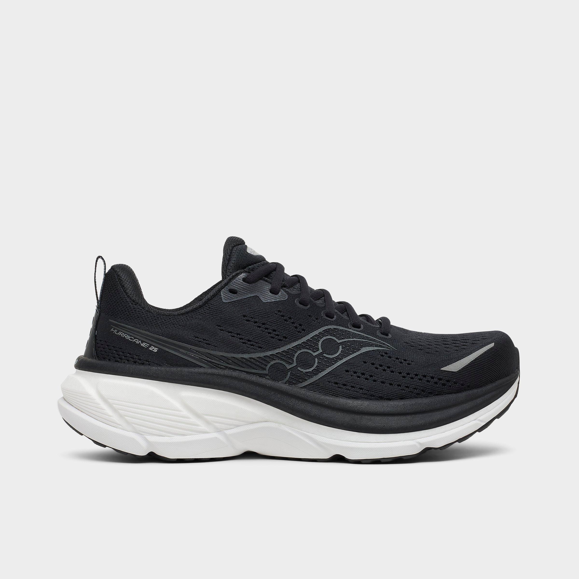 Click here for Saucony Mens Hurricane 25 Running Shoes in Black/W... prices