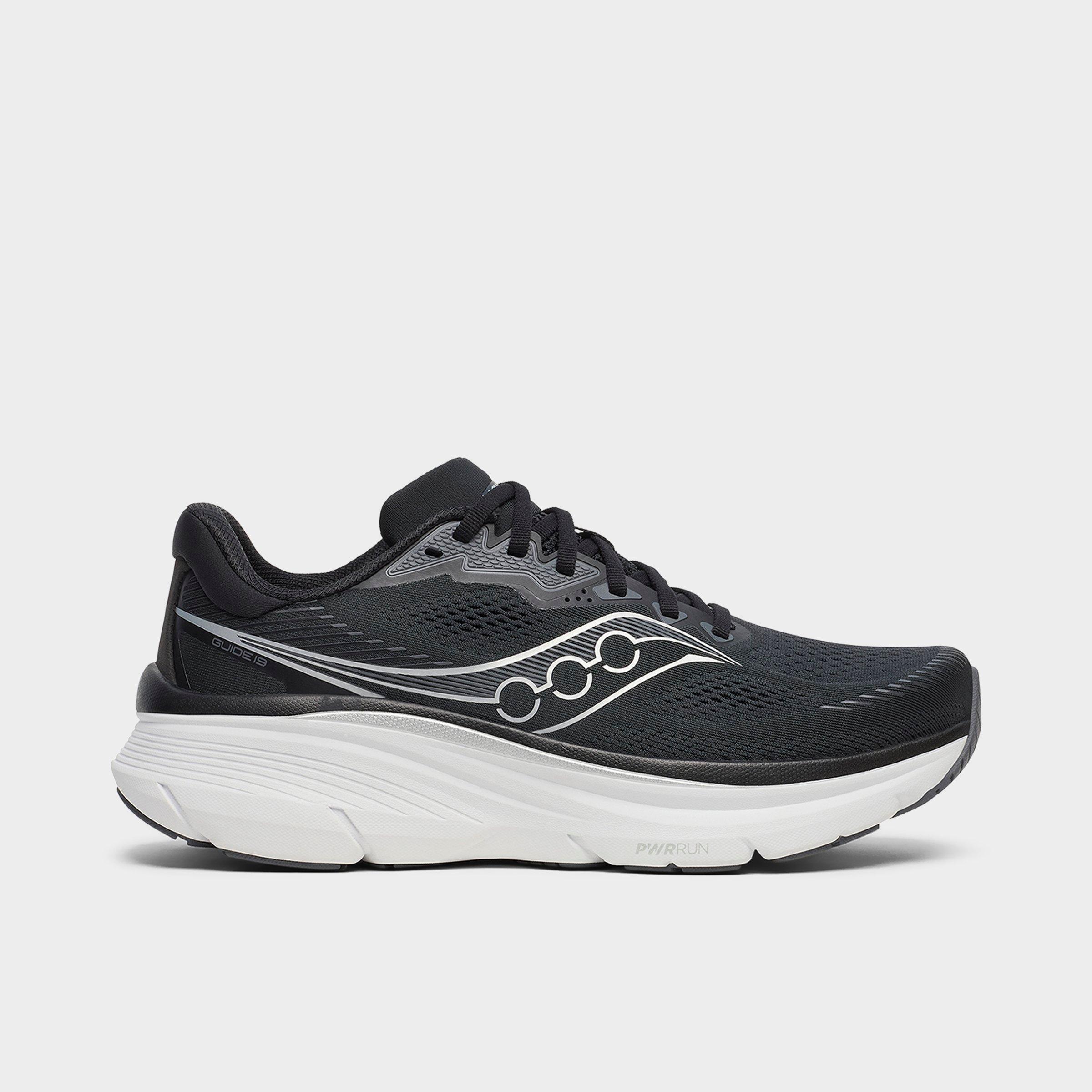 Click here for Saucony Mens Guide 19 Running Shoes in Black/Silve... prices