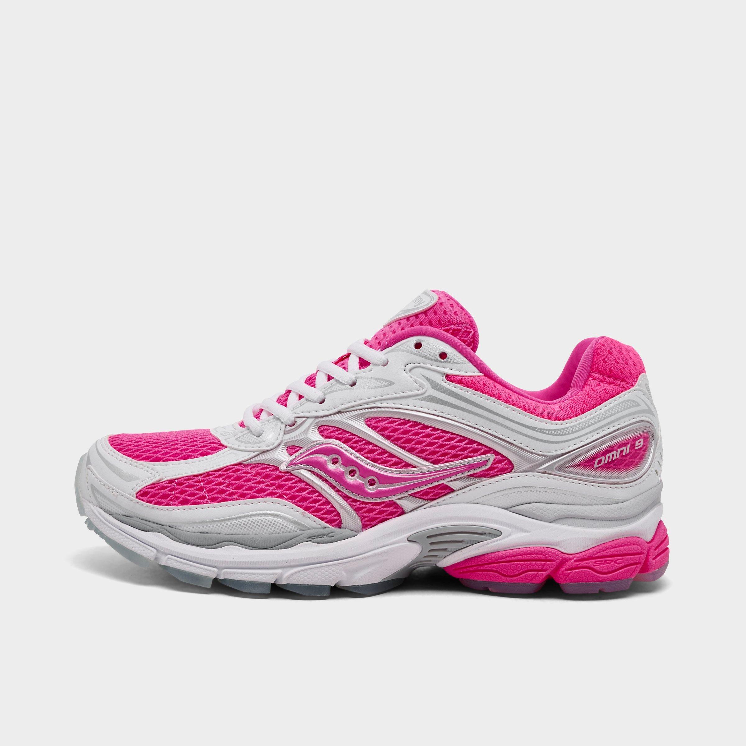 Click here for Saucony Womens ProGrid Omni 9 Casual Shoes in Pink... prices