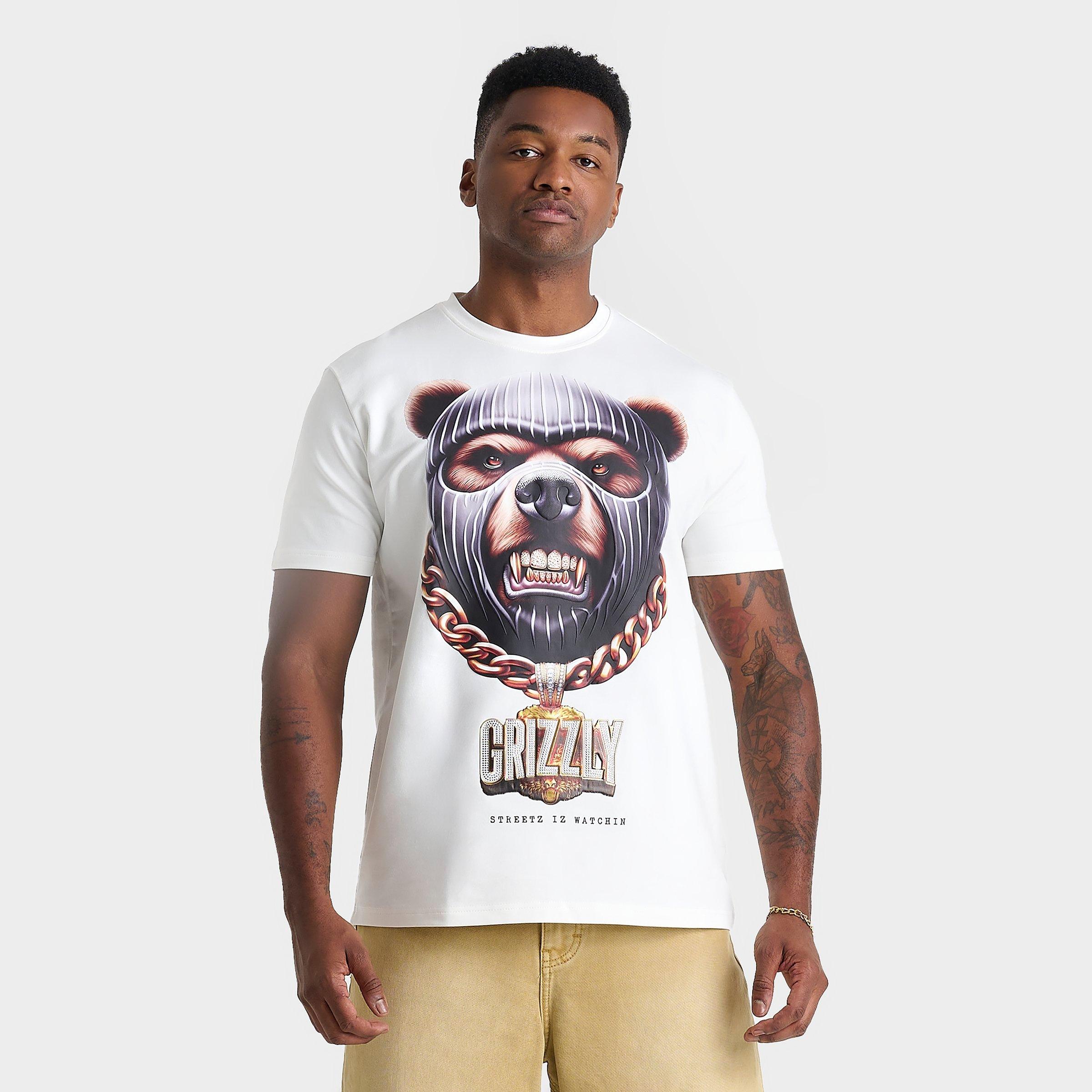 Click here for Streetz Iz Watchin Mens Grizzly Graphic T-Shirt in... prices