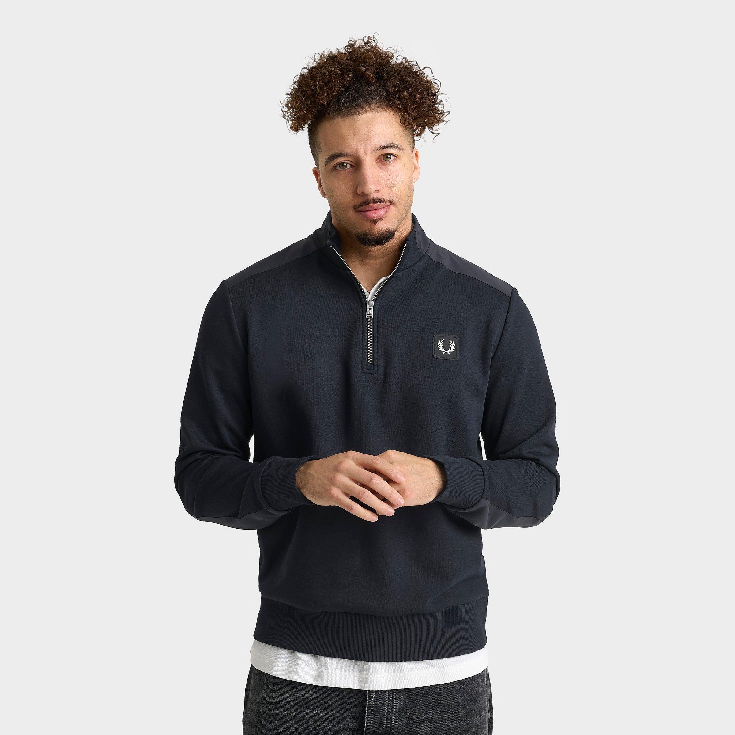 Click here for Fred Perry Mens Half-Zip Sweatshirt in Navy Size:... prices