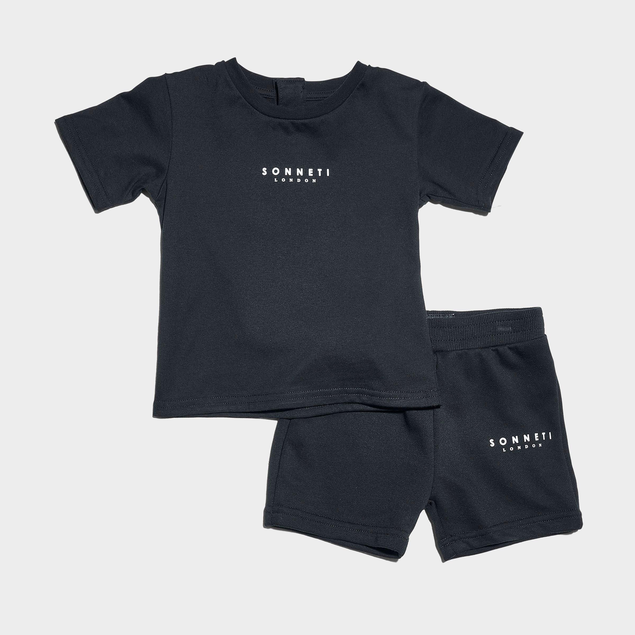Click here for Sonneti Infant London T-Shirt and Shorts Set in Bl... prices
