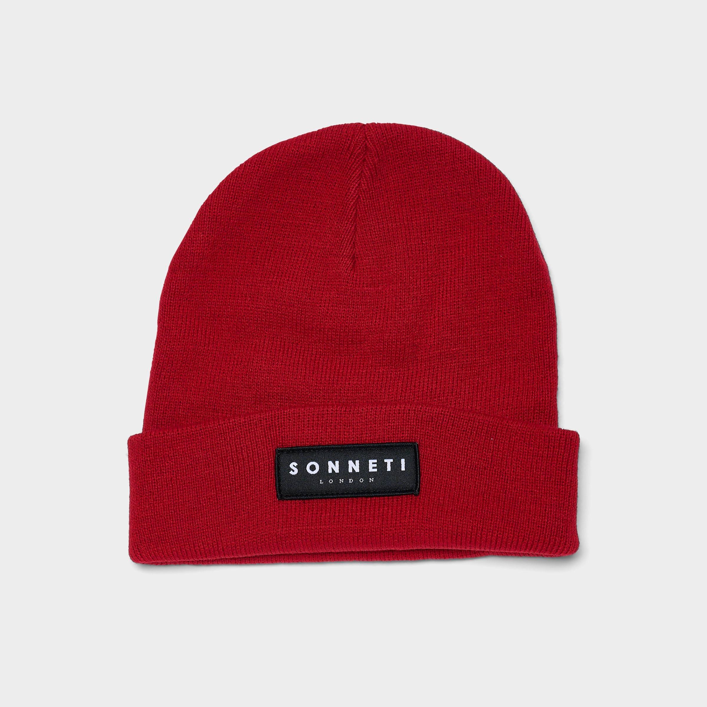 Click here for Sonneti London Beanie Hat in Deep Red prices