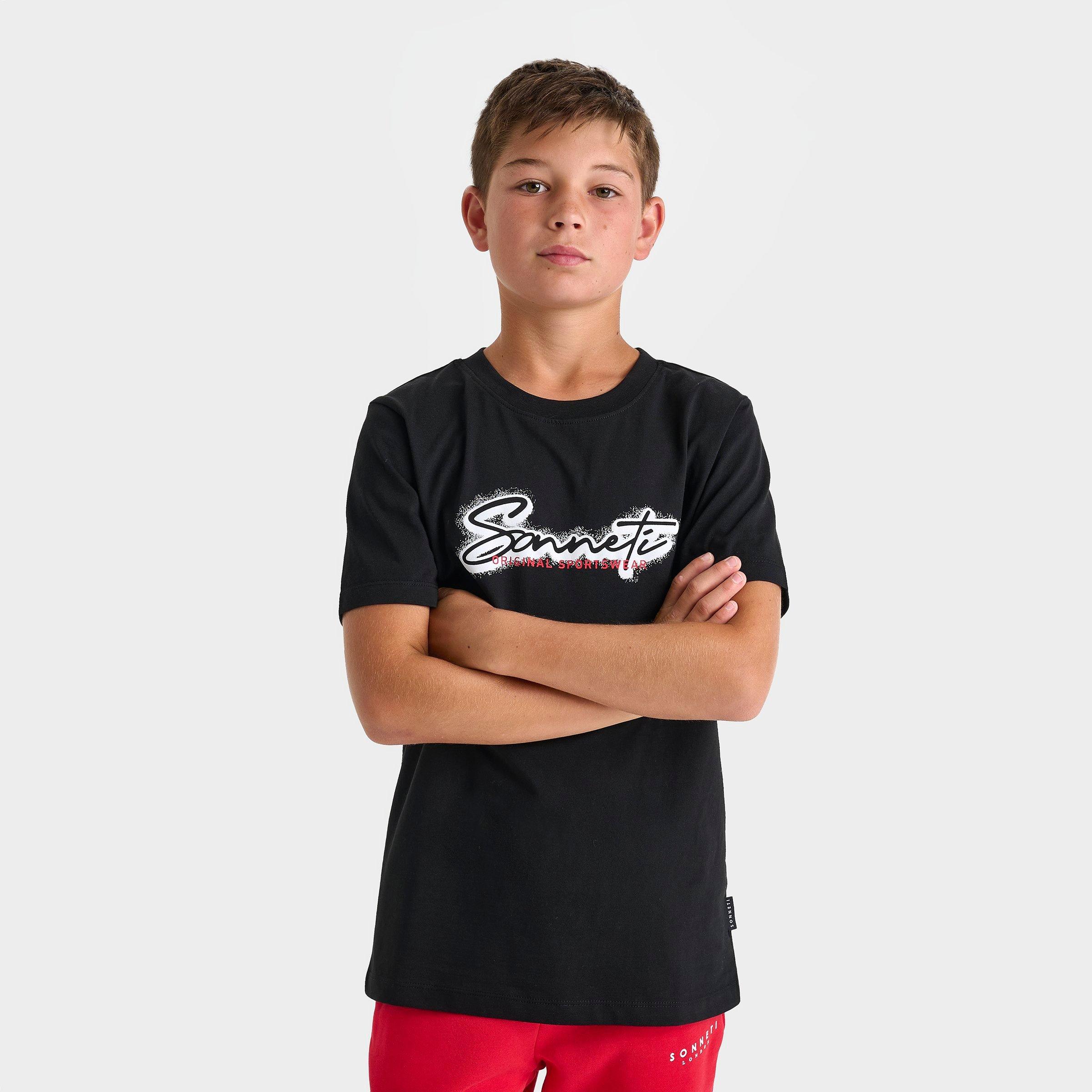 Click here for Sonneti Big Kids London Caspian T-Shirt in Black S... prices