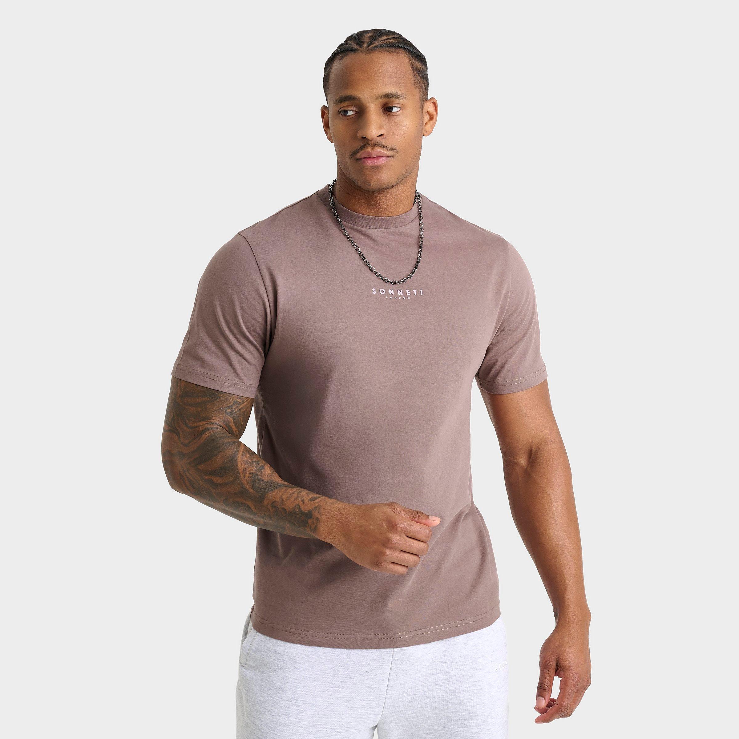Click here for Sonneti Mens London Essential T-Shirt in Deep Taup... prices
