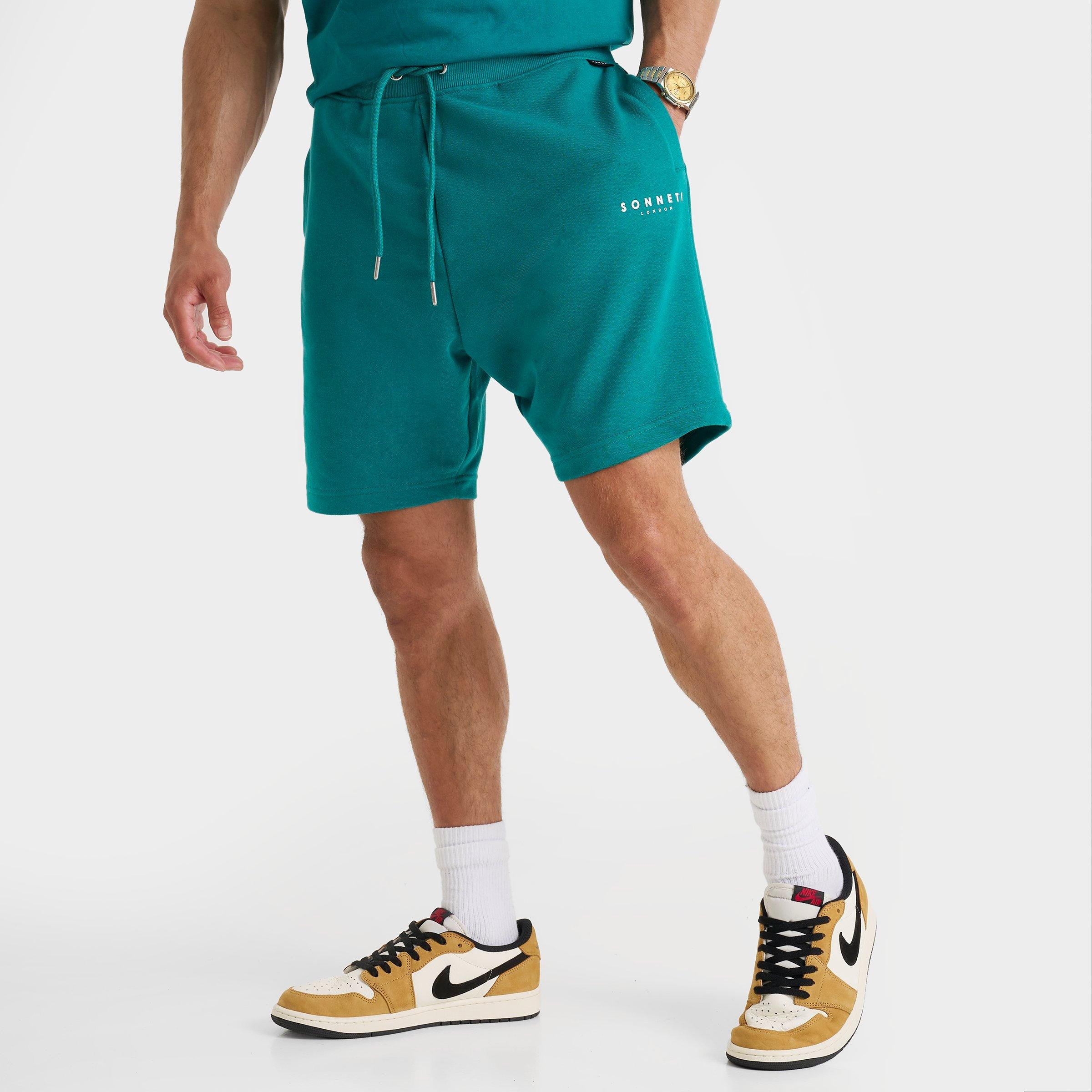 Click here for Sonneti Mens French Terry 7 Brom Shorts in Teal Si... prices