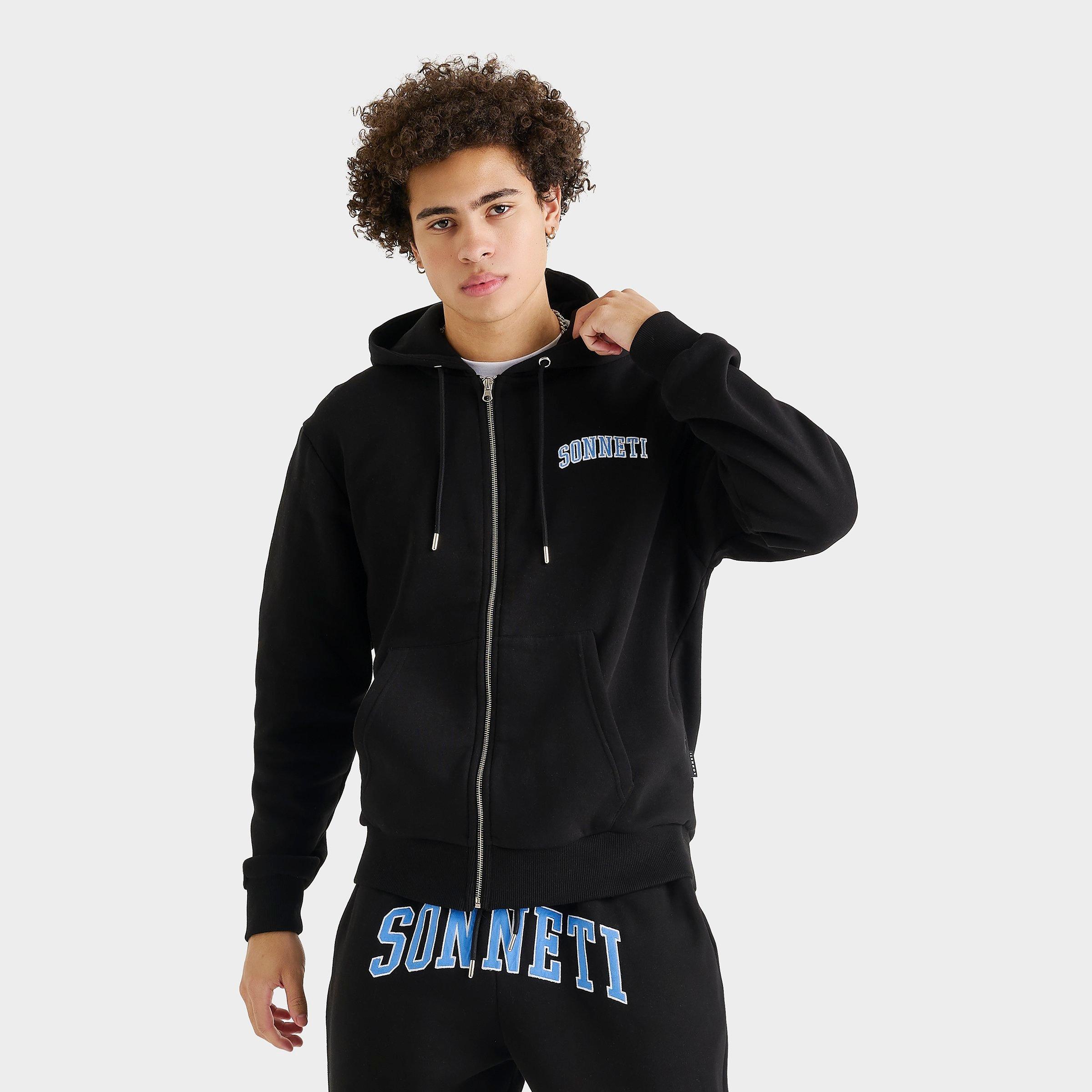 Click here for Sonneti Mens Kilo Fleece Full-Zip Hoodie in Black/... prices