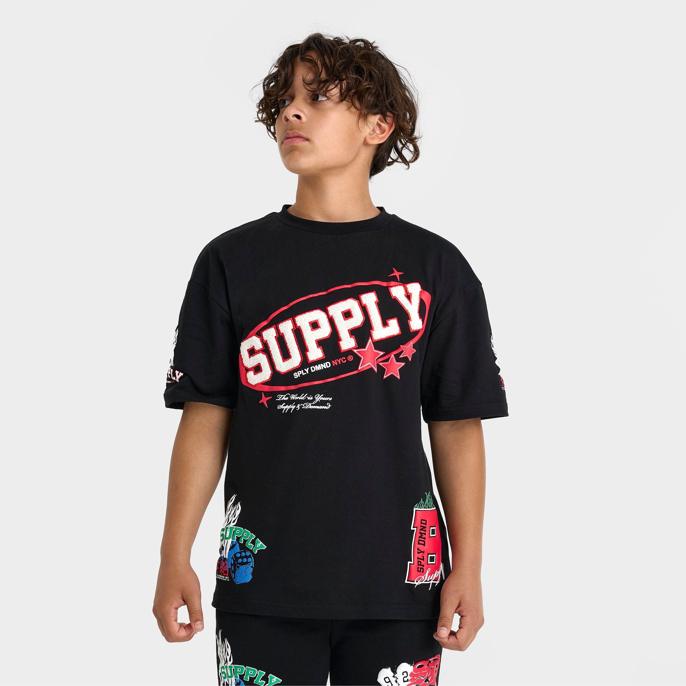 Click here for Supply & Demand Big Kids Patch Cloud T-Shirt in Bl... prices