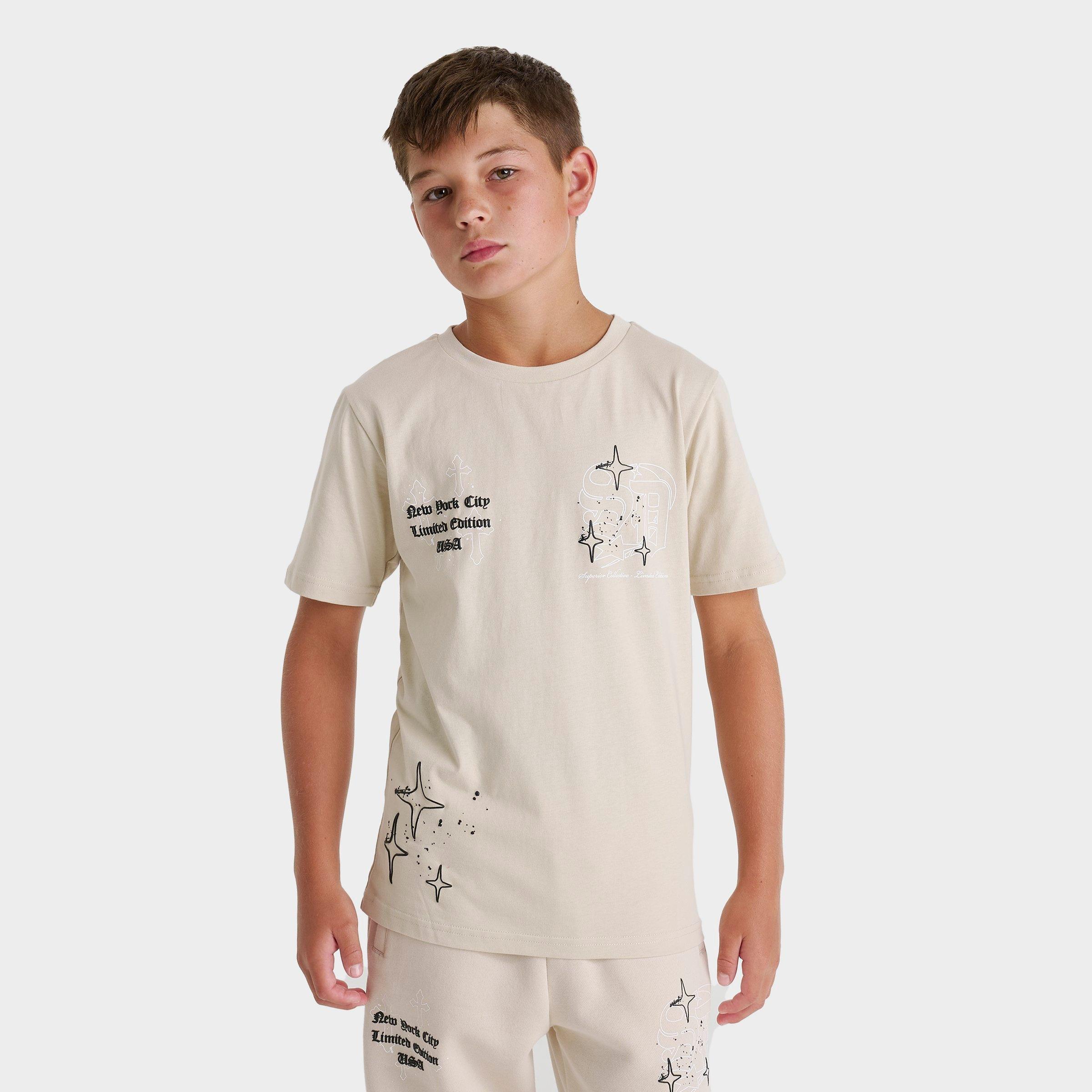 Click here for Supply & Demand Big Kids Vito T-Shirt in Beige Siz... prices