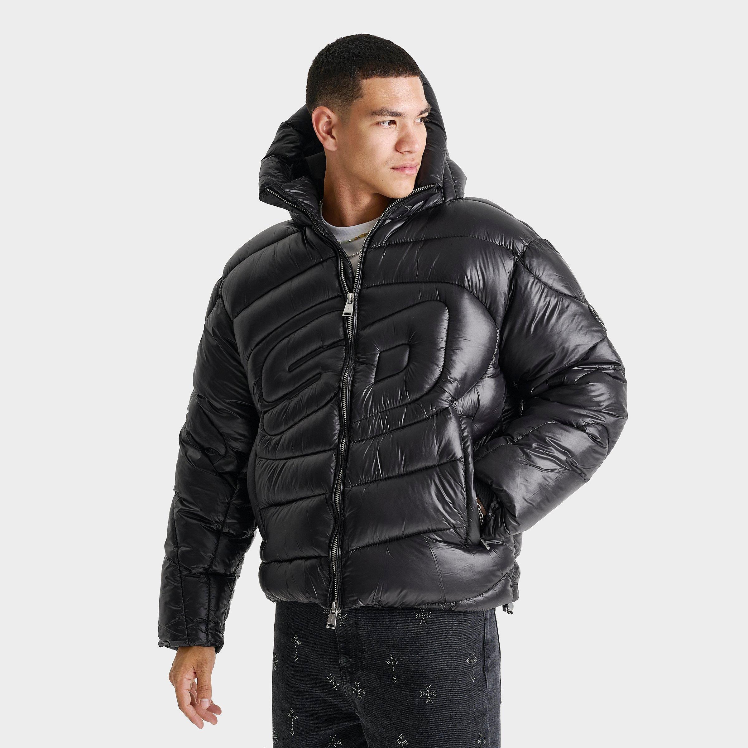 Click here for Supply & Demand Mens Maze Puffer Jacket in Black S... prices