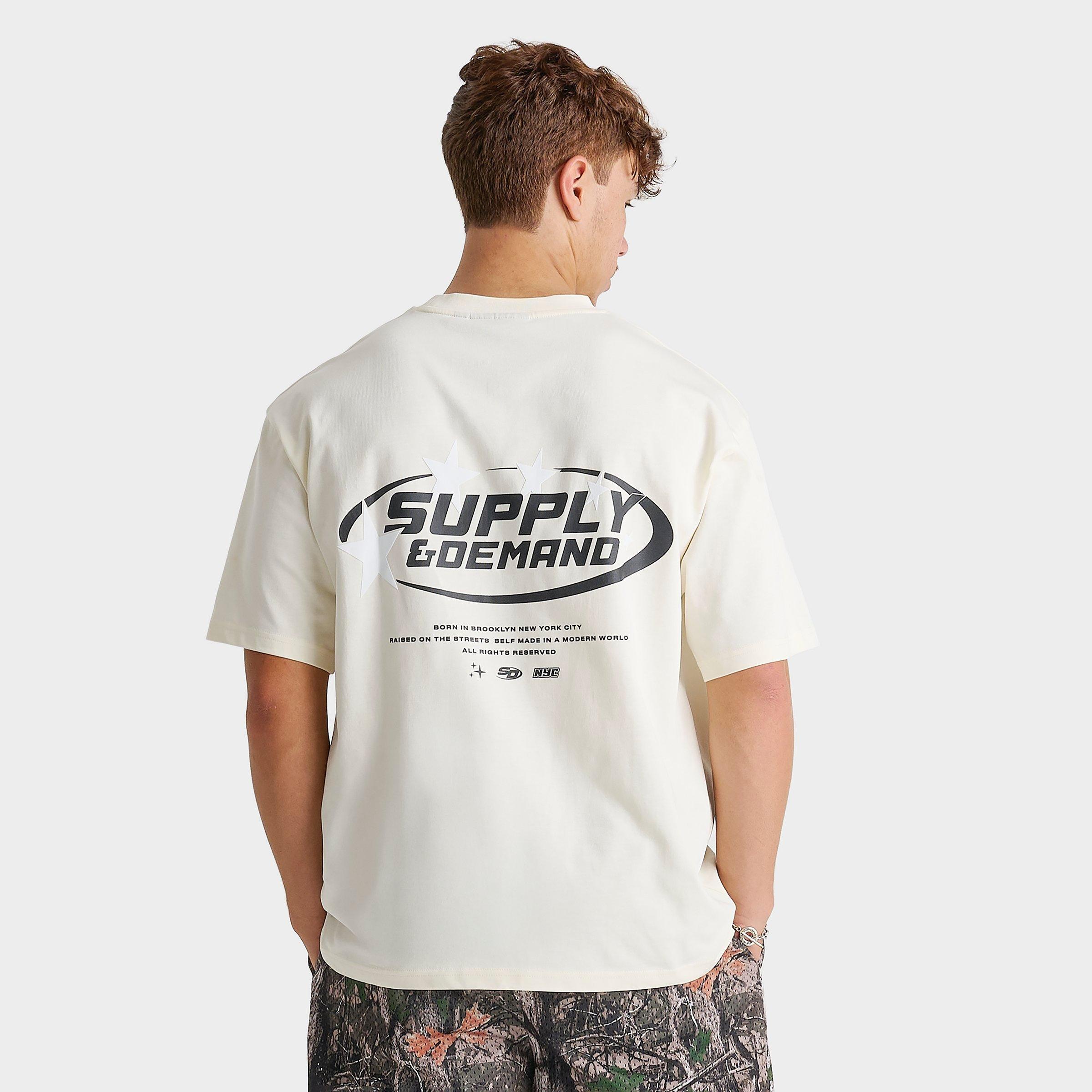 Click here for Supply & Demand Mens Harper T-Shirt in Off White S... prices