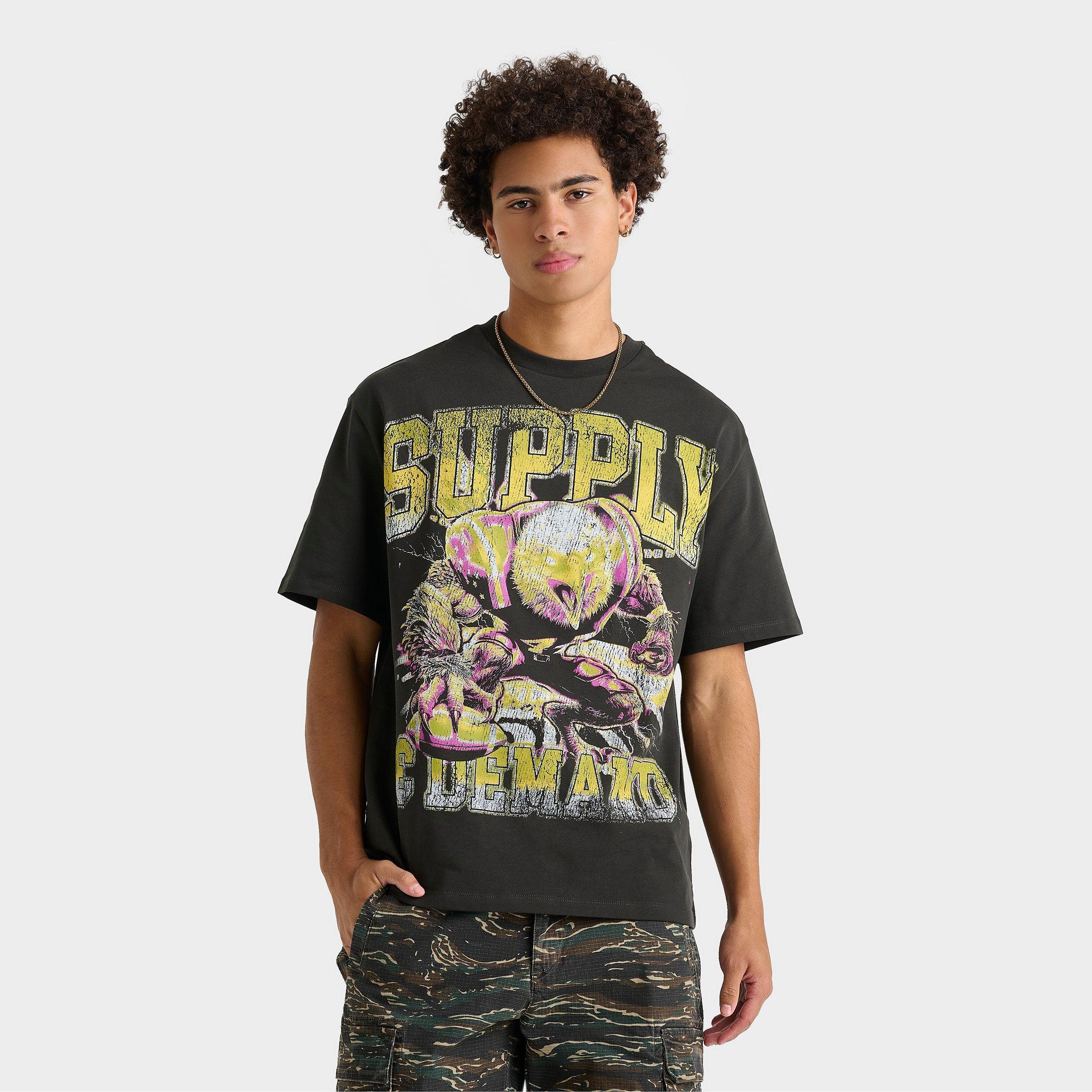 Click here for Supply & Demand Mens Fumble T-Shirt in Black Wash... prices