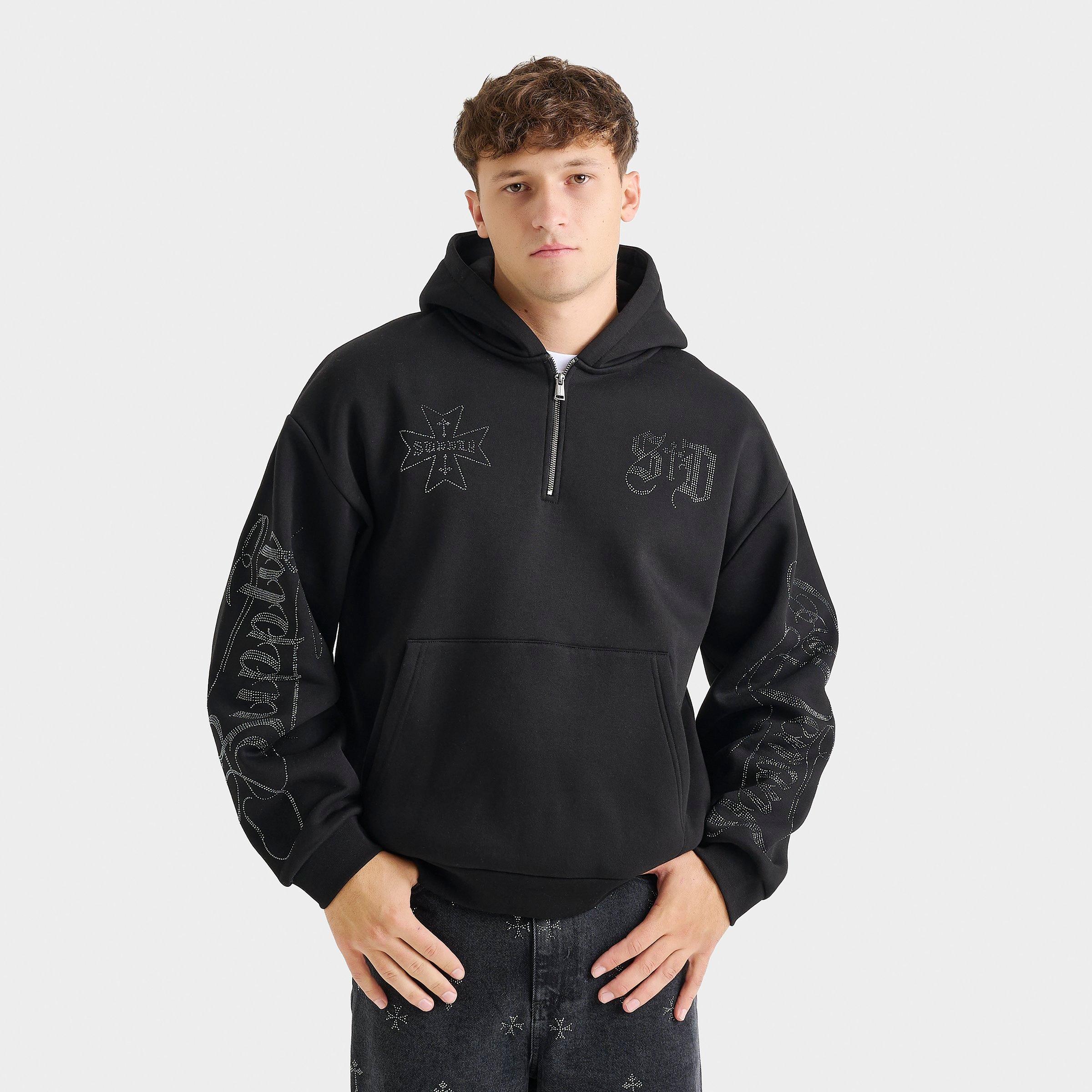Click here for Supply & Demand Mens Dust Quarter-Zip Hoodie in Bl... prices