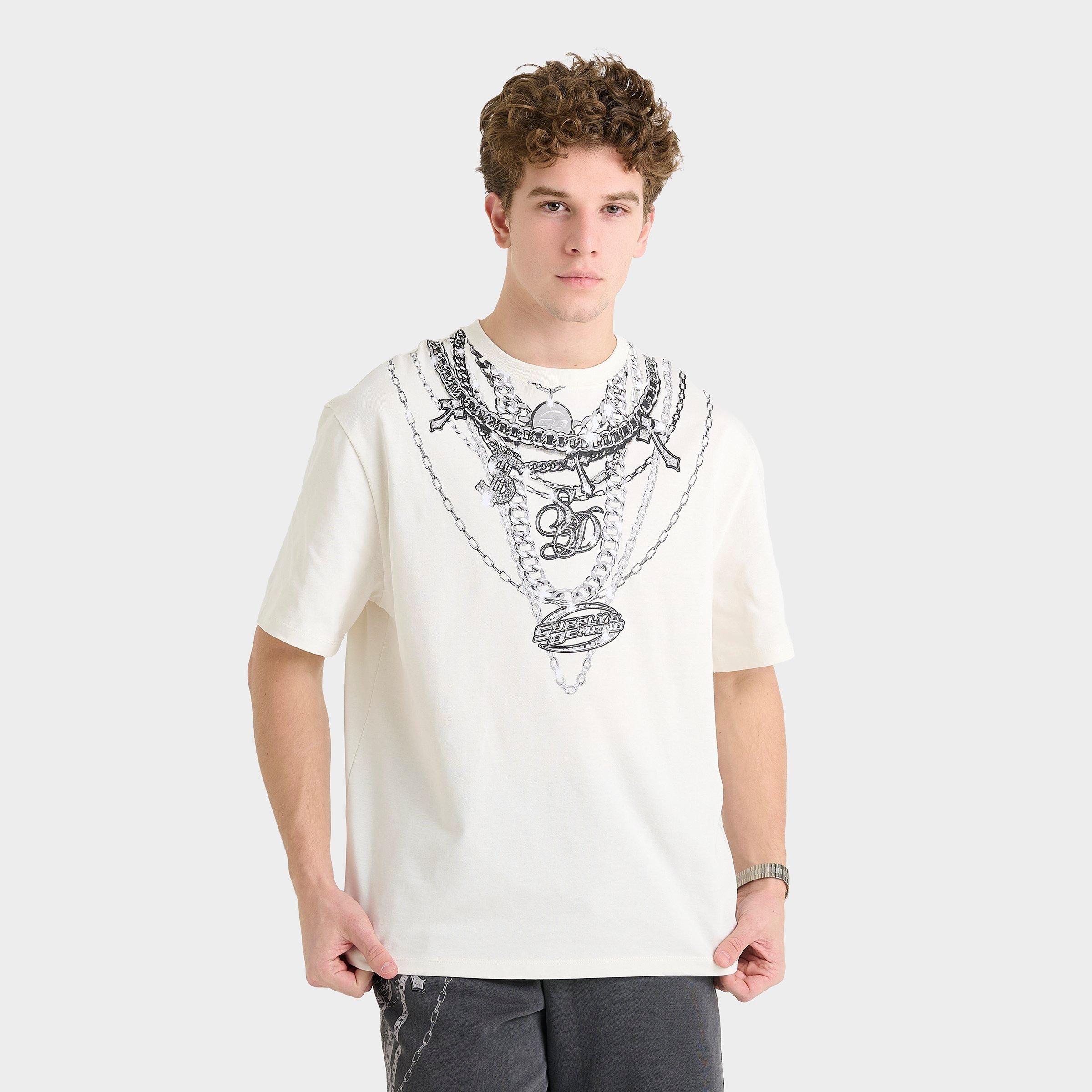 Click here for Supply & Demand Mens Chainz Graphic T-Shirt in Whi... prices