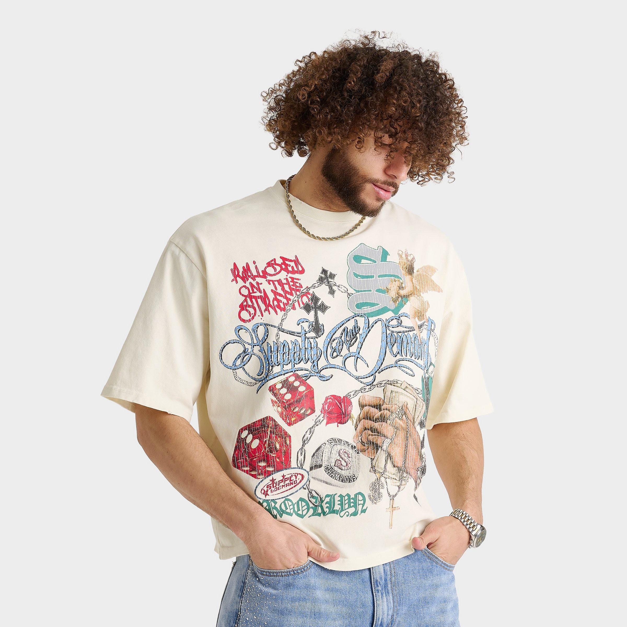 Click here for Supply & Demand Mens Motley Graphic T-Shirt in Off... prices