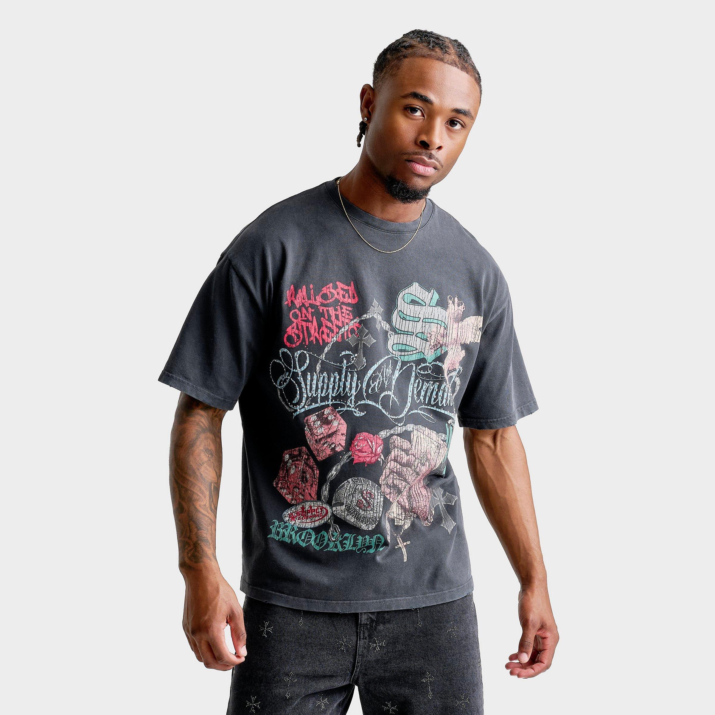 Click here for Supply & Demand Mens Motley Graphic T-Shirt in Bla... prices
