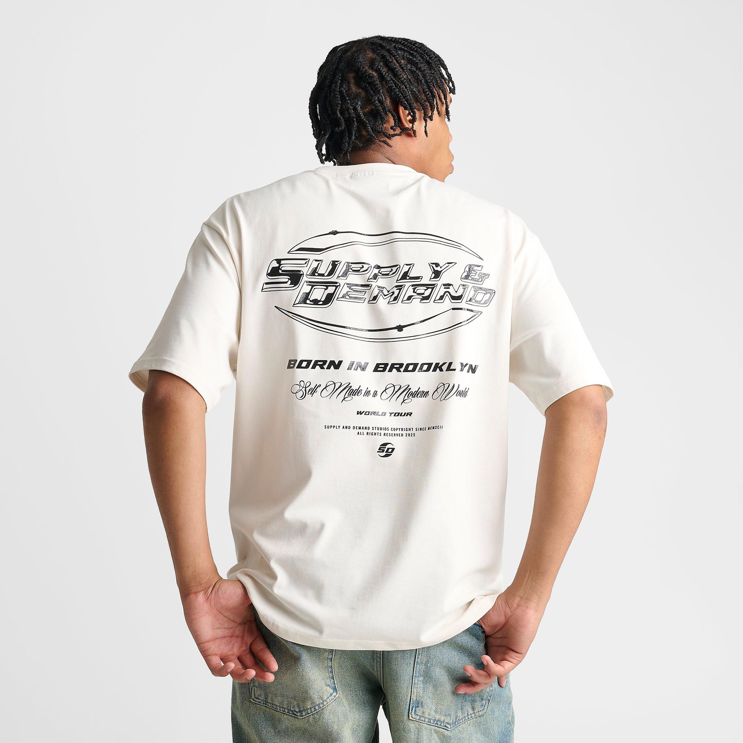 Click here for Supply & Demand Mens Mirage Graphic T-Shirt in Whi... prices