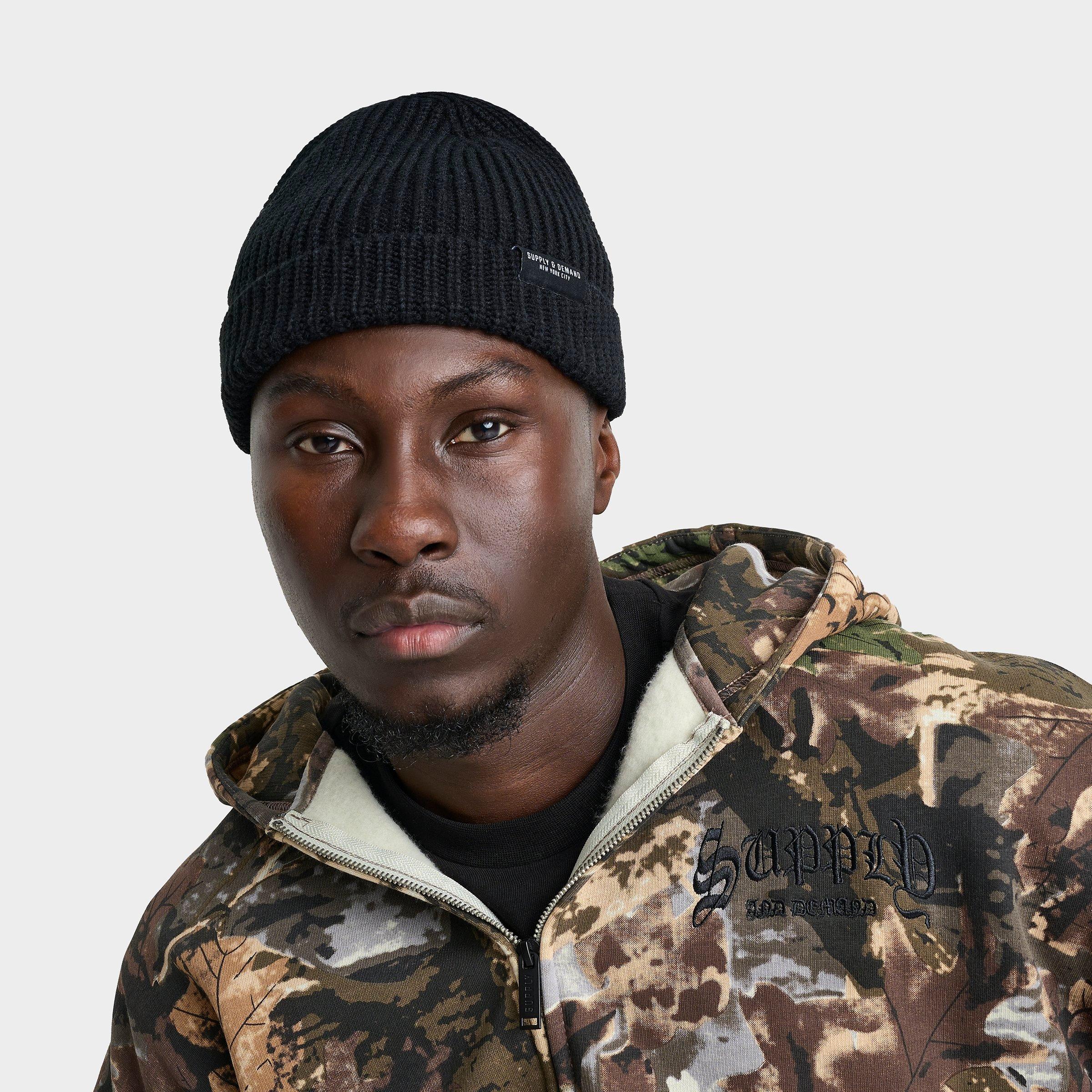 Click here for Supply & Demand Cuffed Chunky Beanie Hat in Black prices