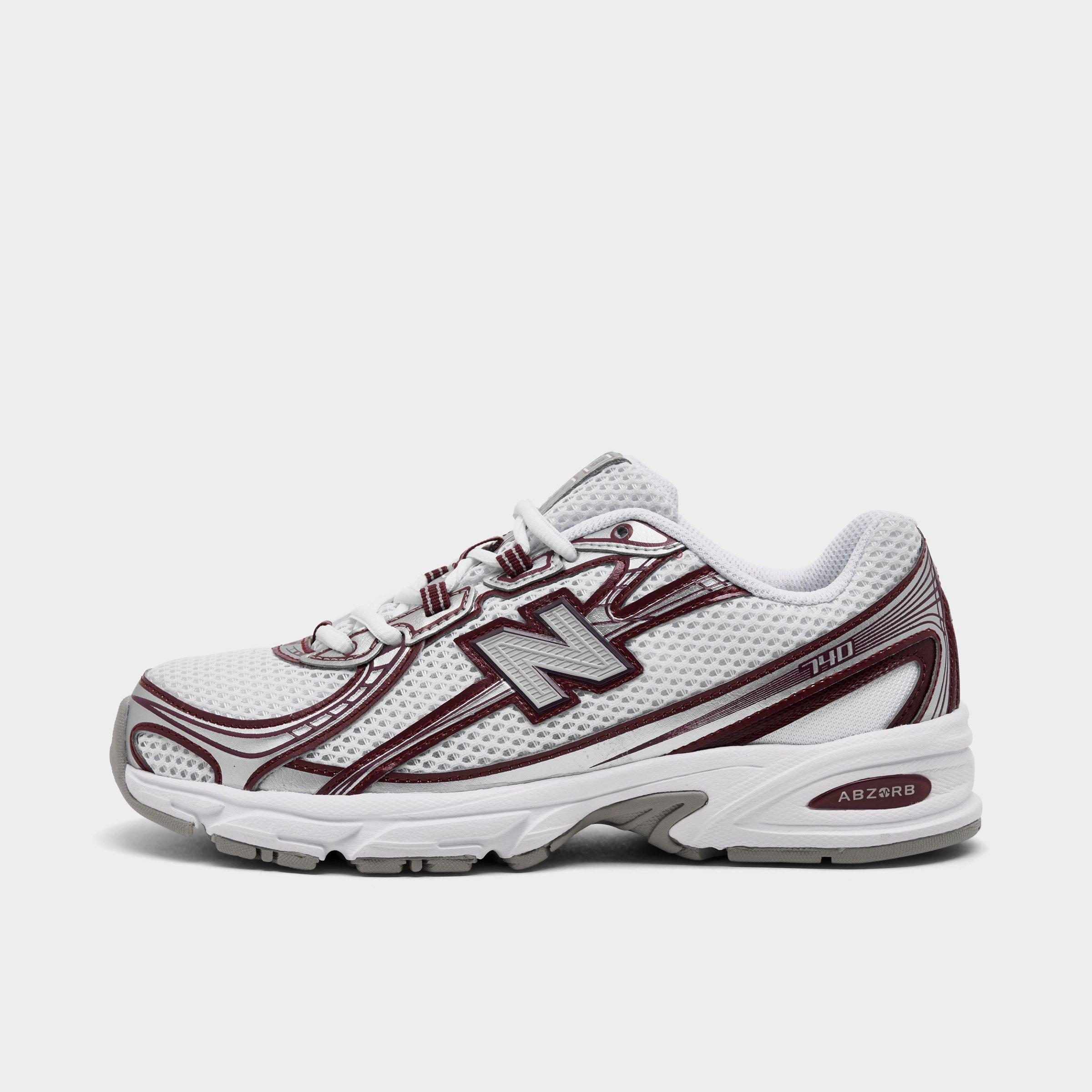 Click here for New Balance Womens 740 Casual Shoes in White/Burgu... prices