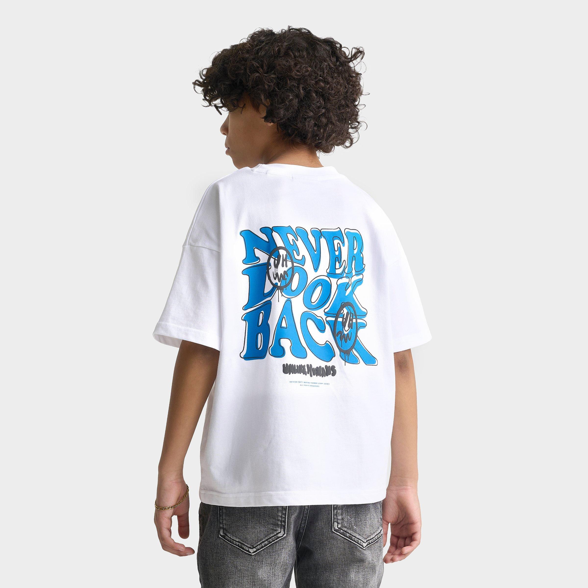 Click here for Unlike Humans Big Kids Never Look Back T-Shirt in... prices