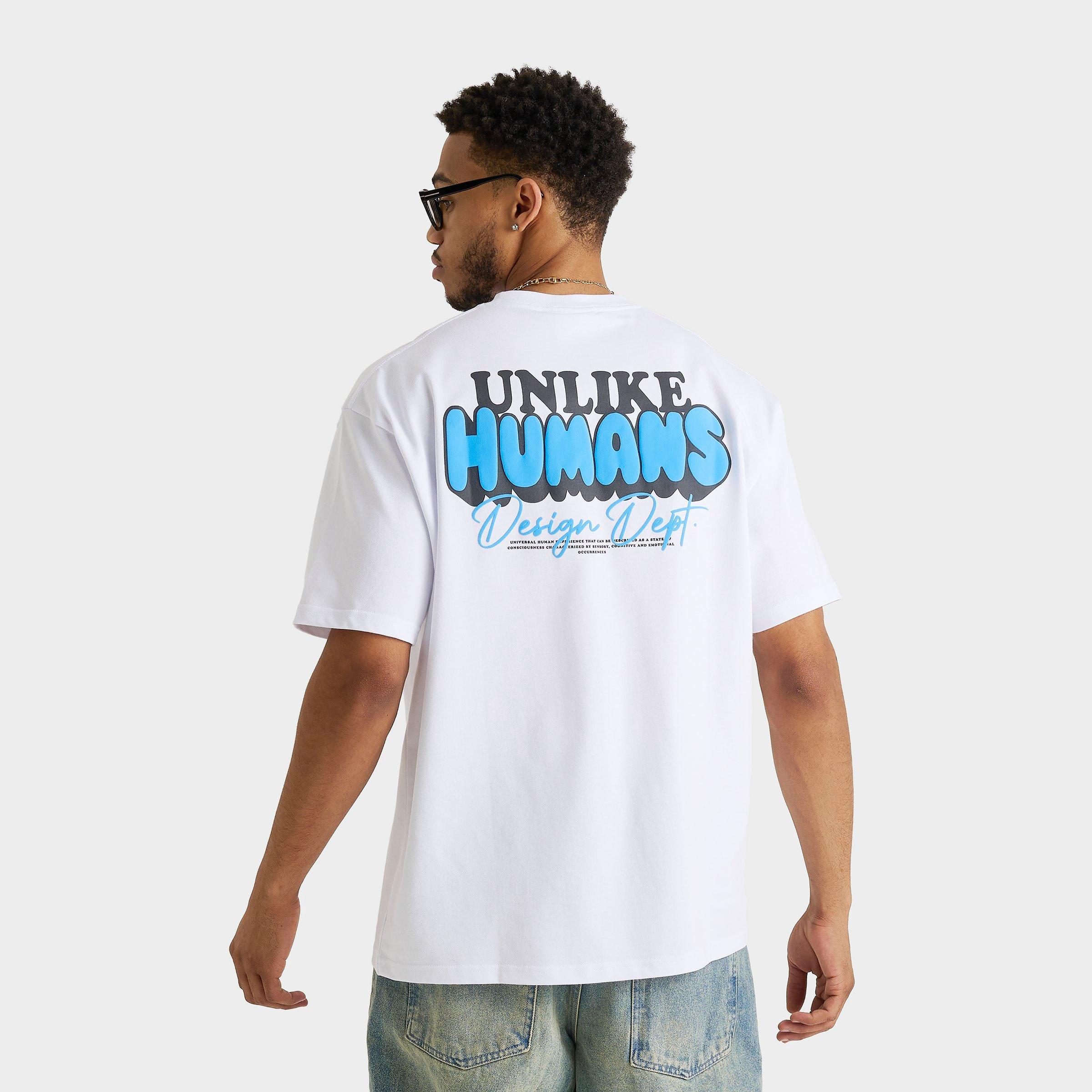 Click here for Unlike Humans Mens Design Dept T-Shirt in White Si... prices
