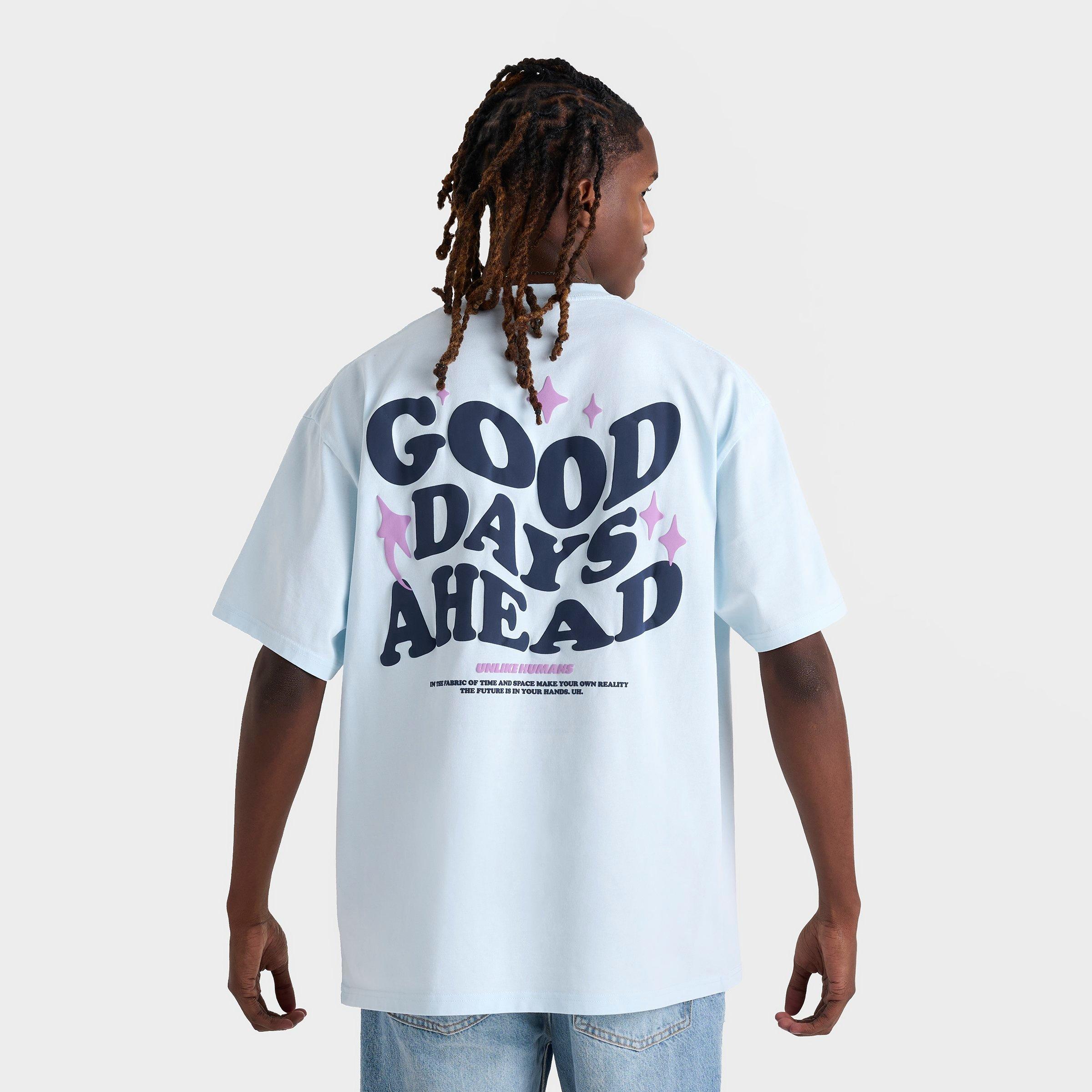 Click here for Unlike Humans Mens Good Days T-Shirt in Light Blue... prices