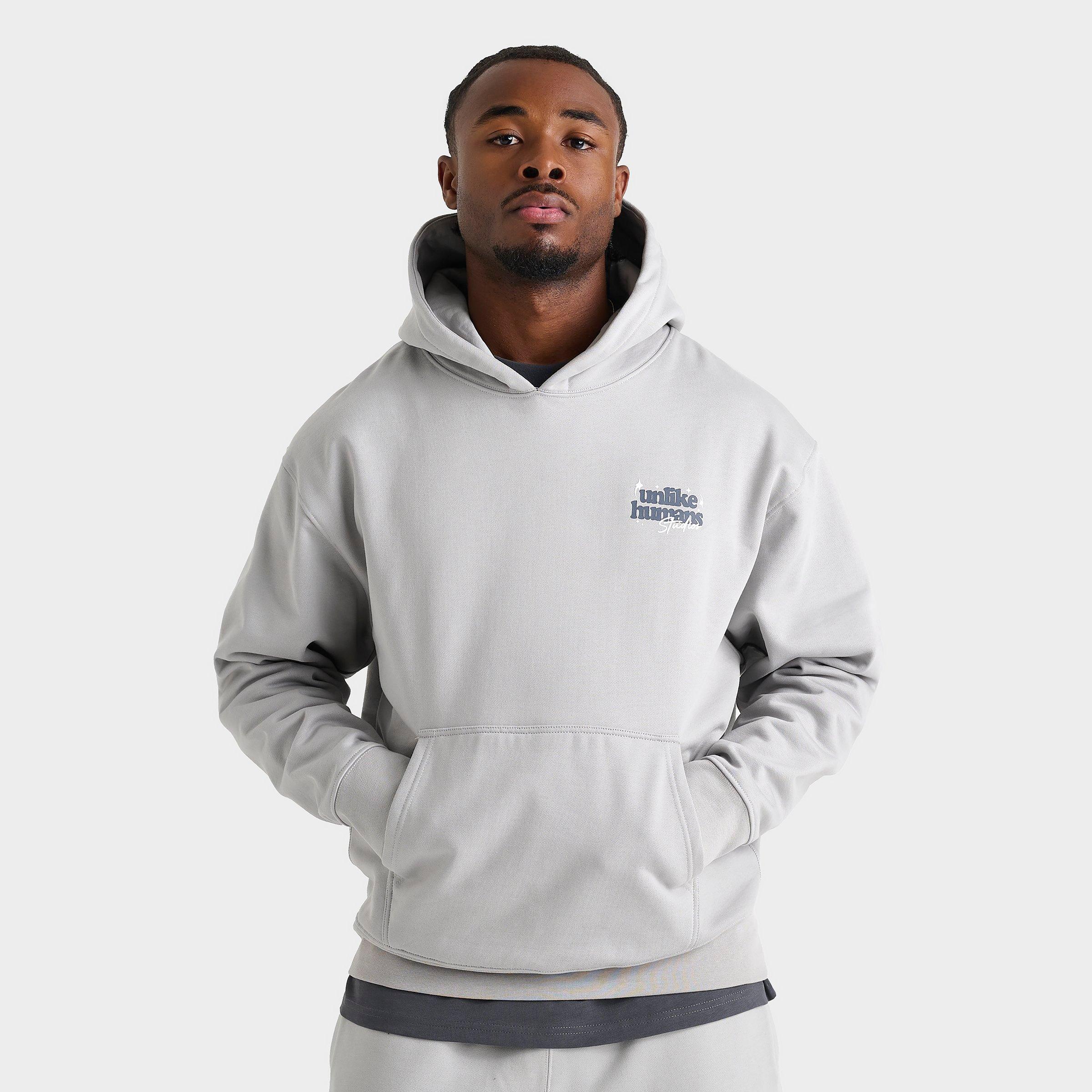 Click here for Unlike Humans Mens Crafted Pullover Hoodie in Grey... prices
